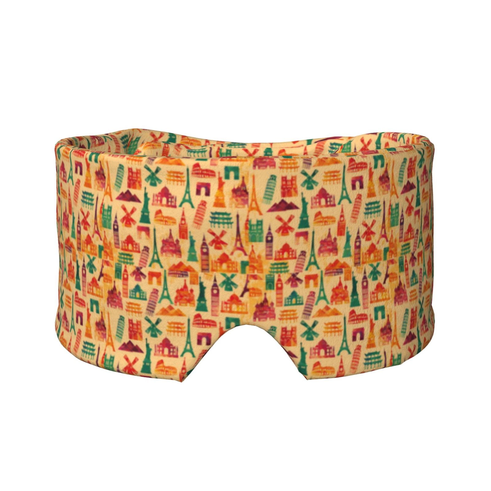 Gaeub Travel And Tourism Printed Sleep Mask for Men Women,Eye Mask for ...