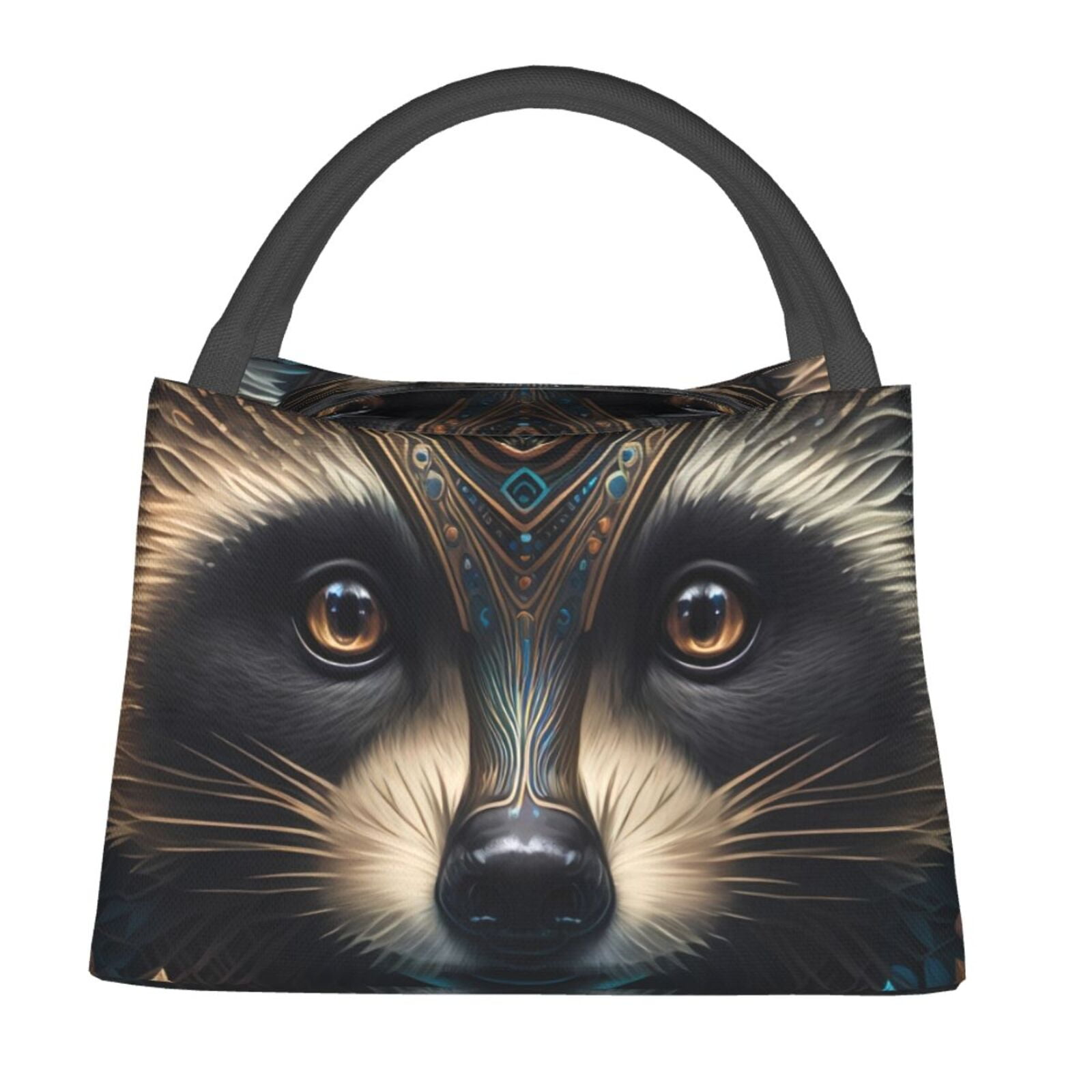 Gaeub Tribal Style Raccoon Collapsible Cooler Bag Insulated,Leakproof ...