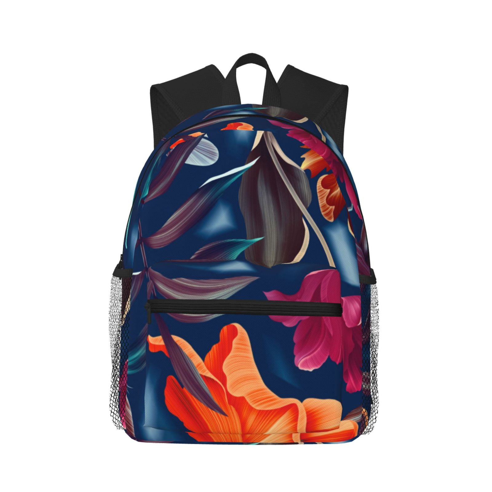 Gaeub Tropical Flower School Backpack Waterproof Bookbag for Men Women ...