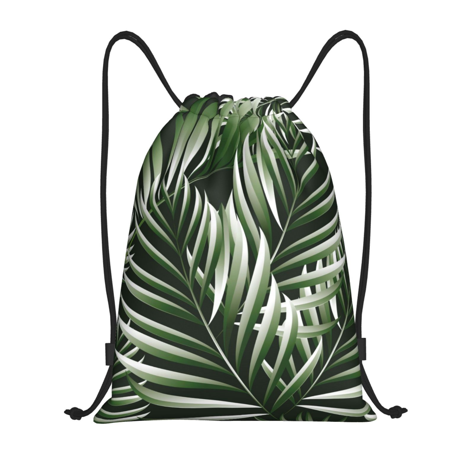 Gaeub Tropical Palm Leaves1 Drawstring Backpack Bag Sport Gym Sackpack ...