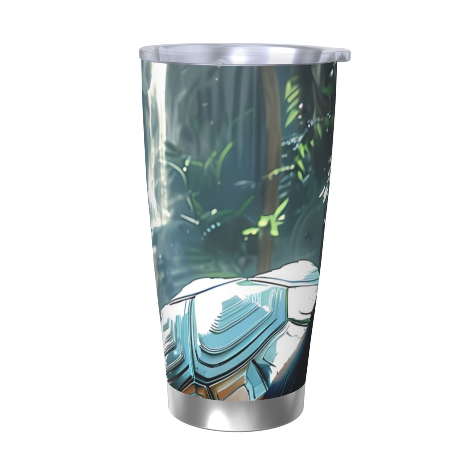 Gaeub Turtle In Jungle Waterfall Print 20-Ounce Stainless Steel Car Cup ...