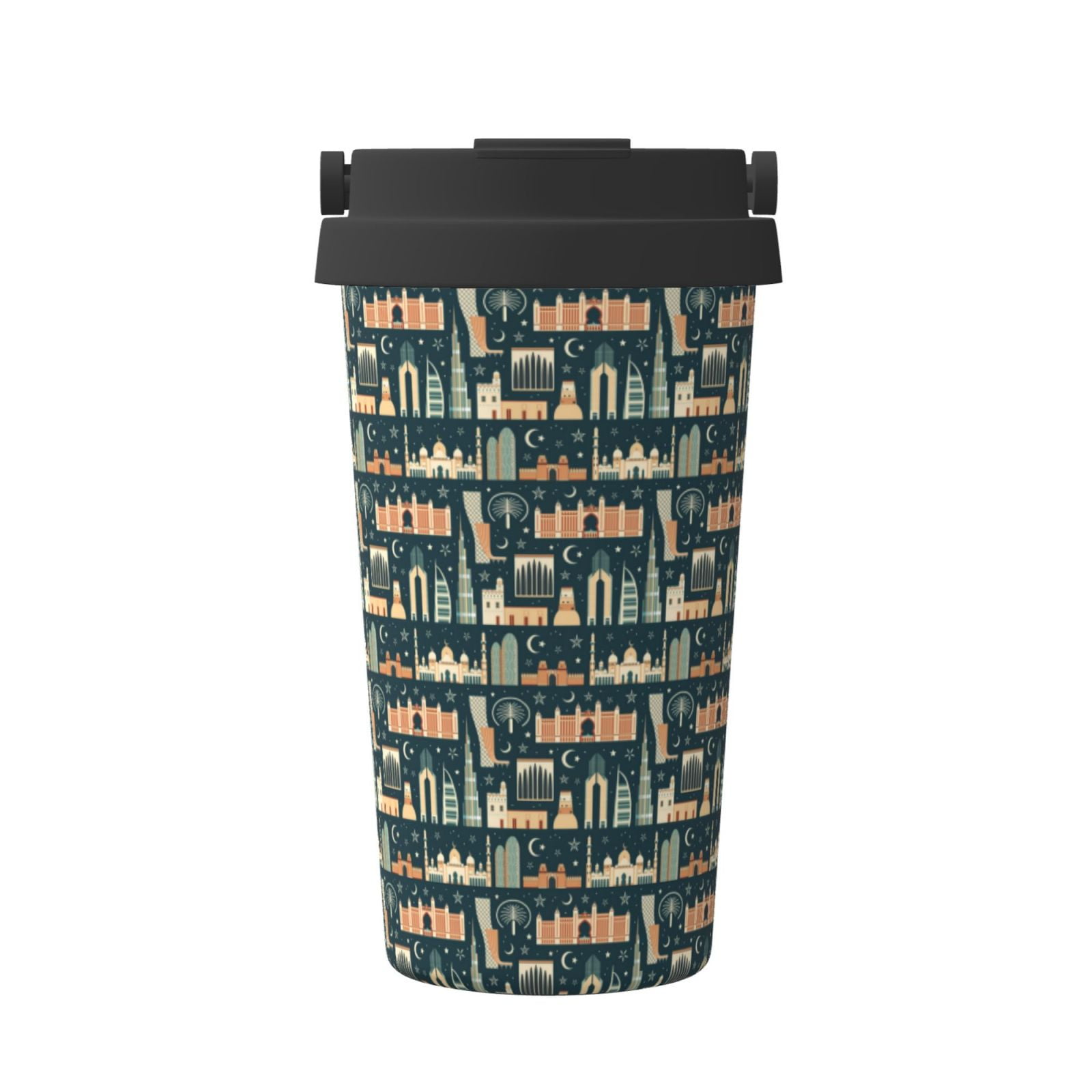 Gaeub UAE Travel1 1 Print Travel Mug, Insulated Coffee Mug with ...