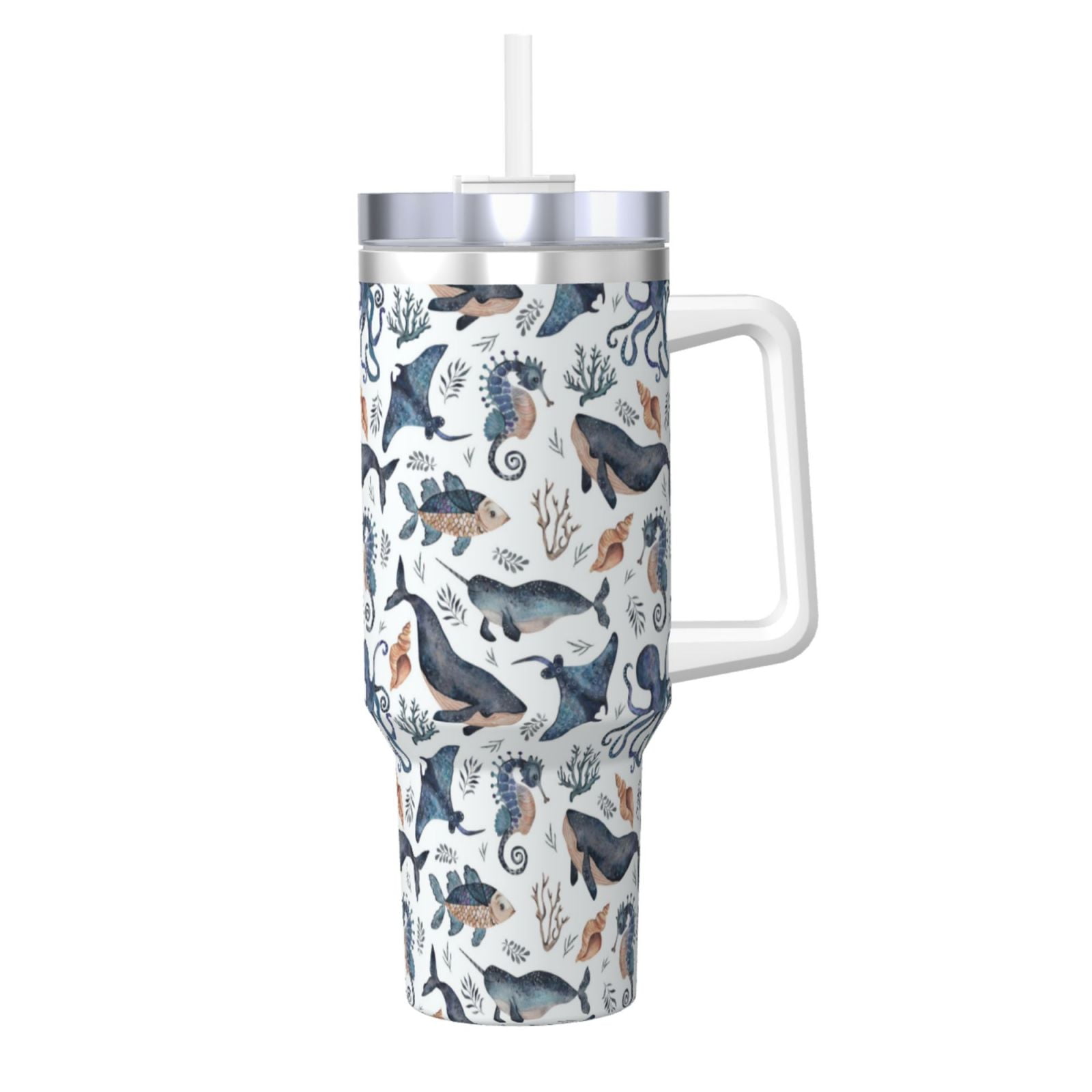 Gaeub Underwater Animals 1 Print Stainless Steel Hot/Cold Coffee Cup ...