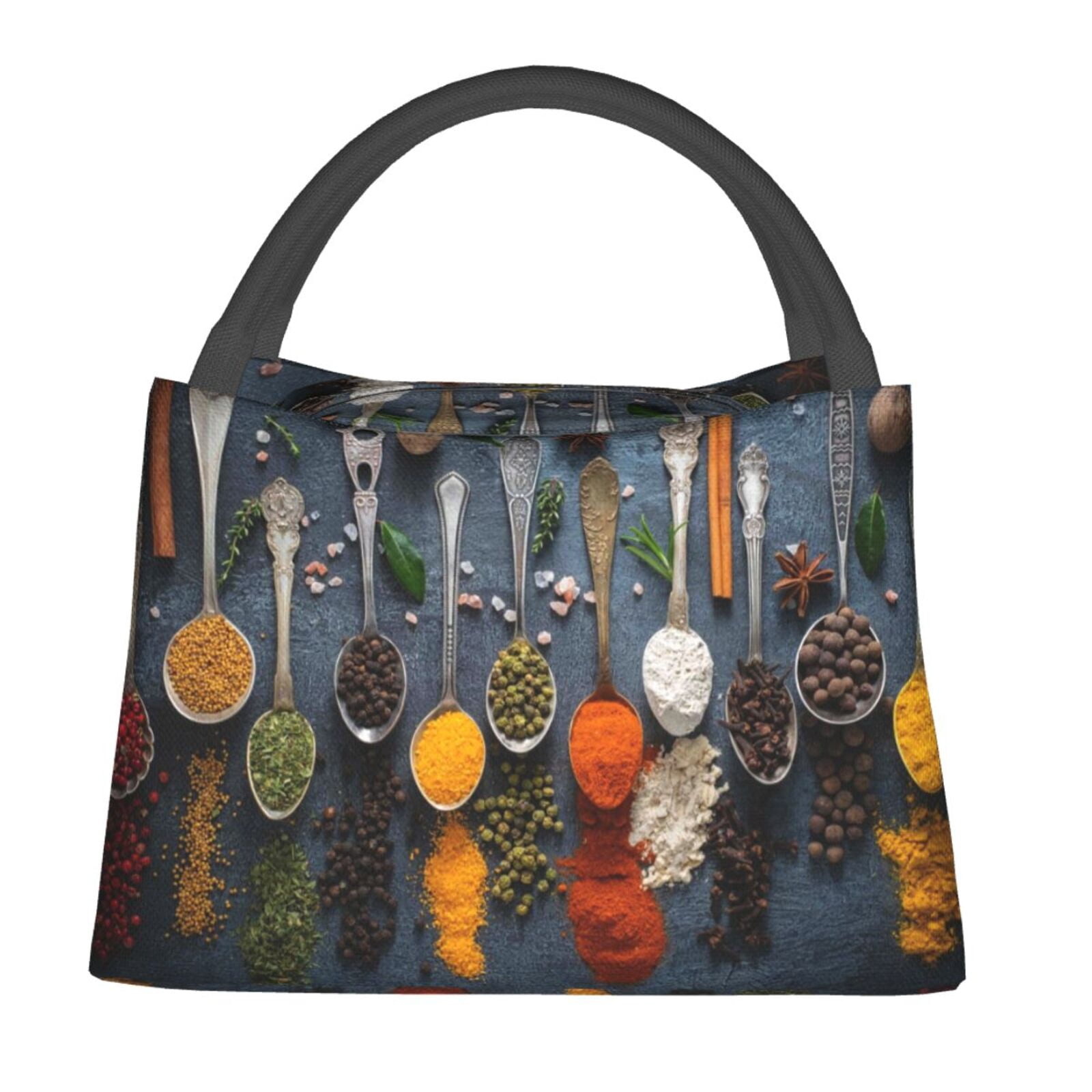 Gaeub Various Herbs And Spices In Spoons Collapsible Cooler Bag ...