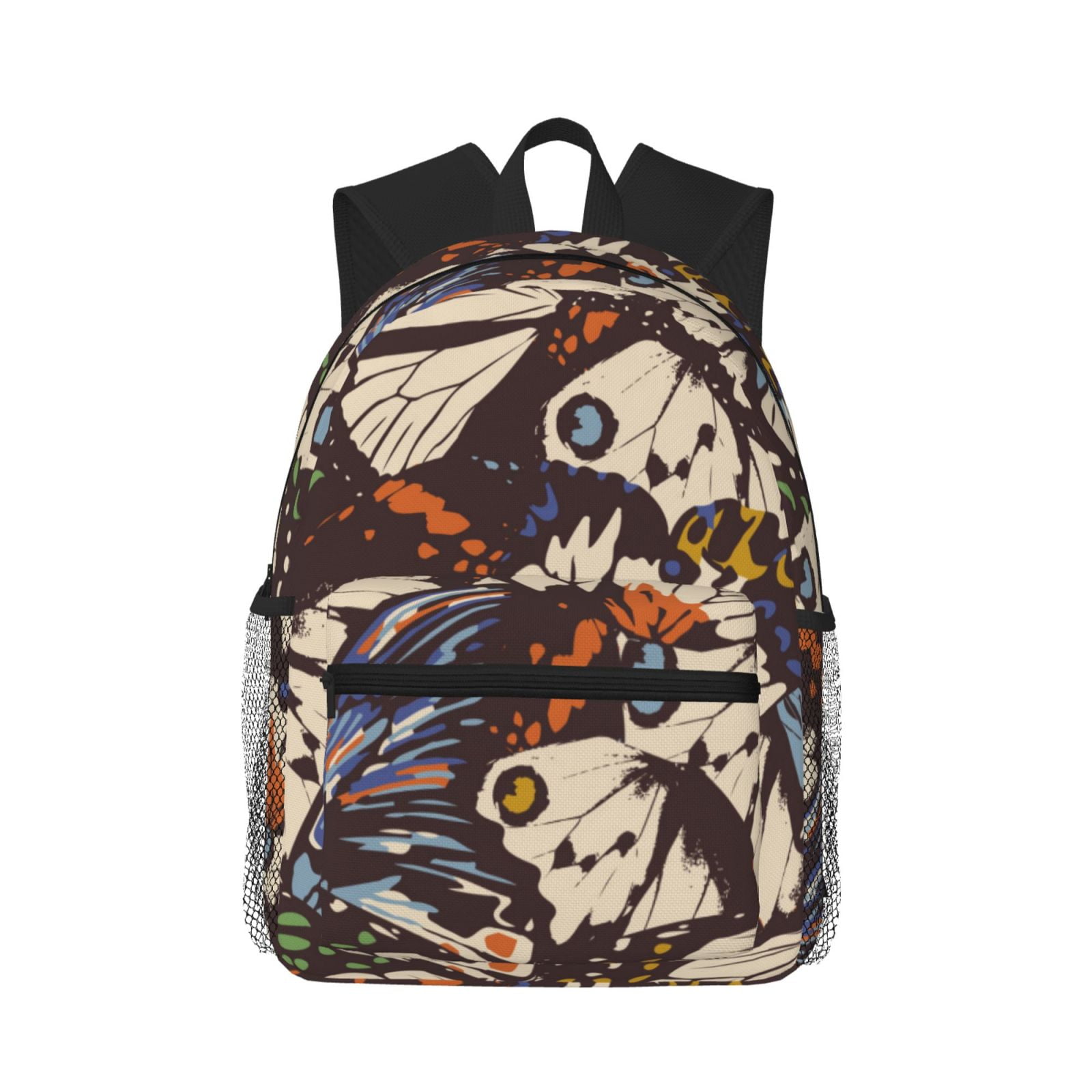 Gaeub Vector Butterflies School Backpack Waterproof Bookbag for Men ...