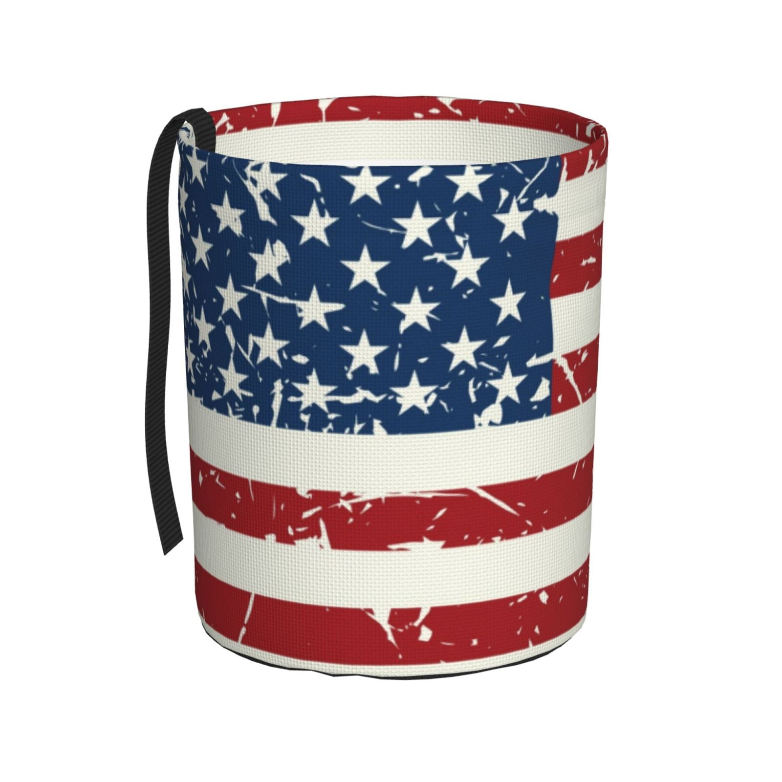 Gaeub Vintage American Flag Print Car Trash Can, Collapsible Trash Can ...