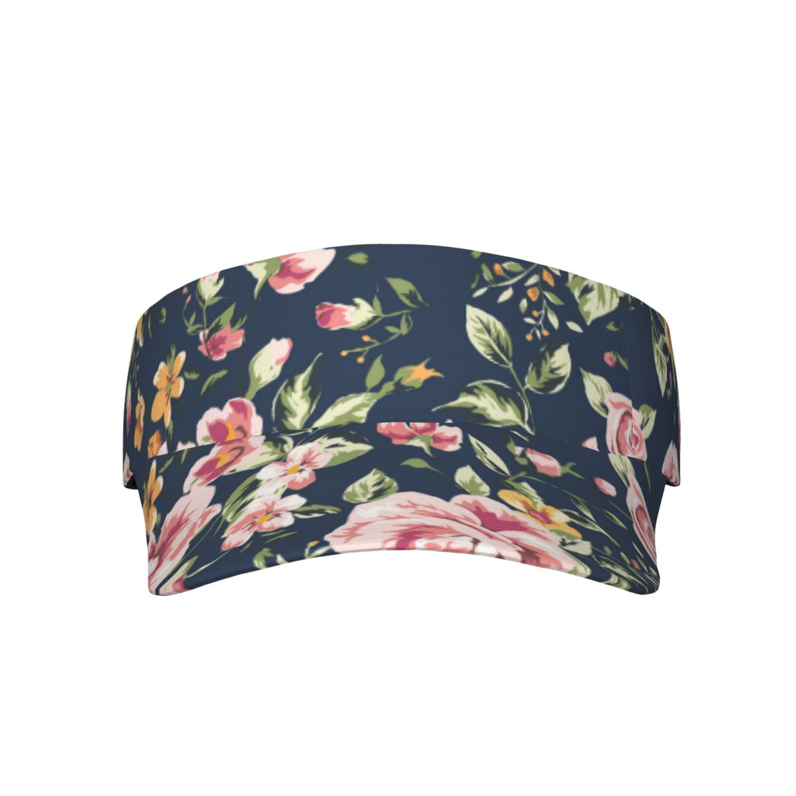 Gaeub Vintage Floral Sun Visor Hats with Empty Top and Adjustable, UV ...