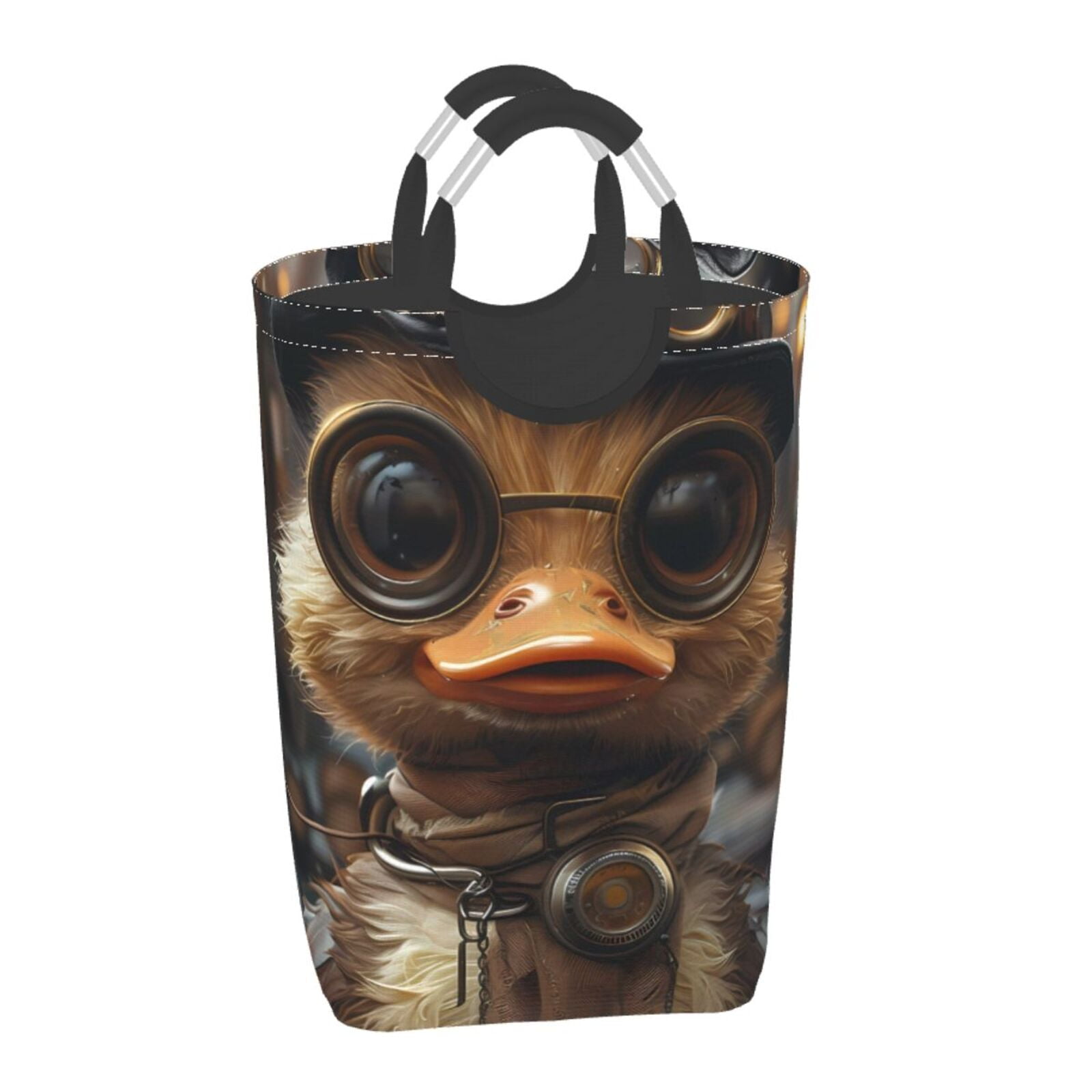 Gaeub Vintage Gentleman Duck Print 50L Large Laundry Hampers with ...