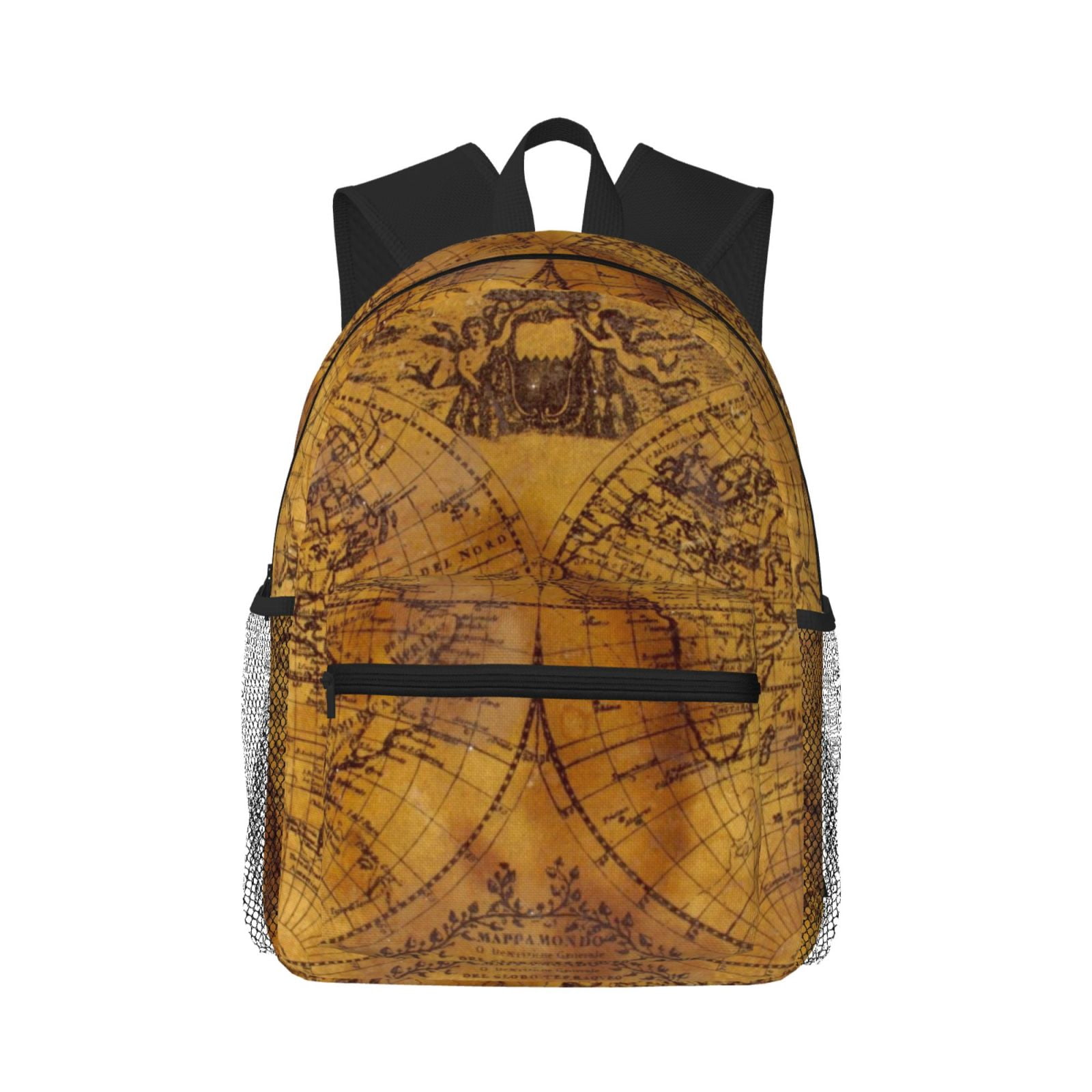 Gaeub Vintage Map School Backpack Waterproof Bookbag for Men Women ...