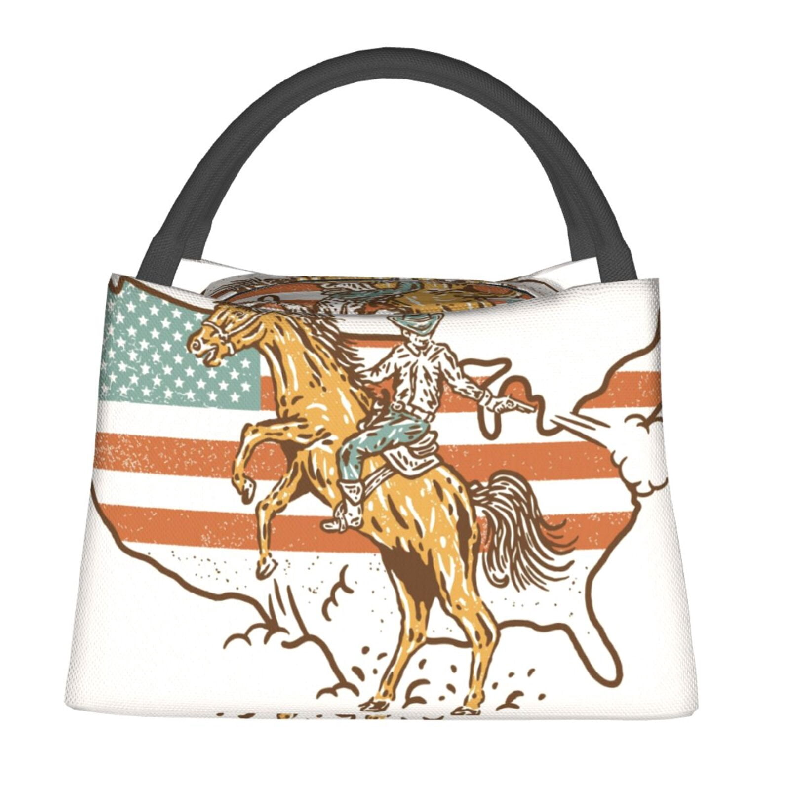 Gaeub Vintage Wild West Cowboy Collapsible Cooler Bag Insulated ...