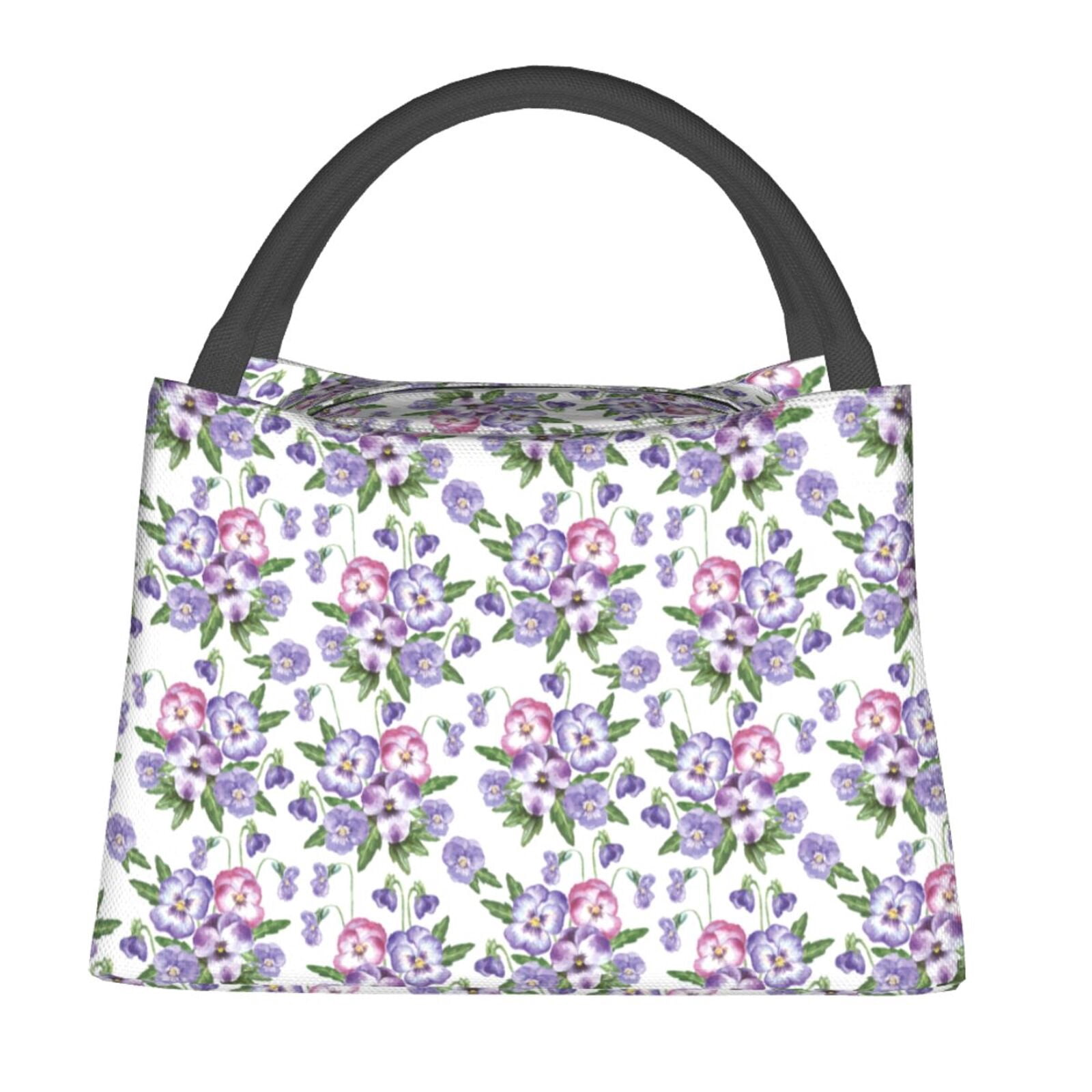 Gaeub Violets Flowers Collapsible Cooler Bag Insulated,Leakproof Food ...