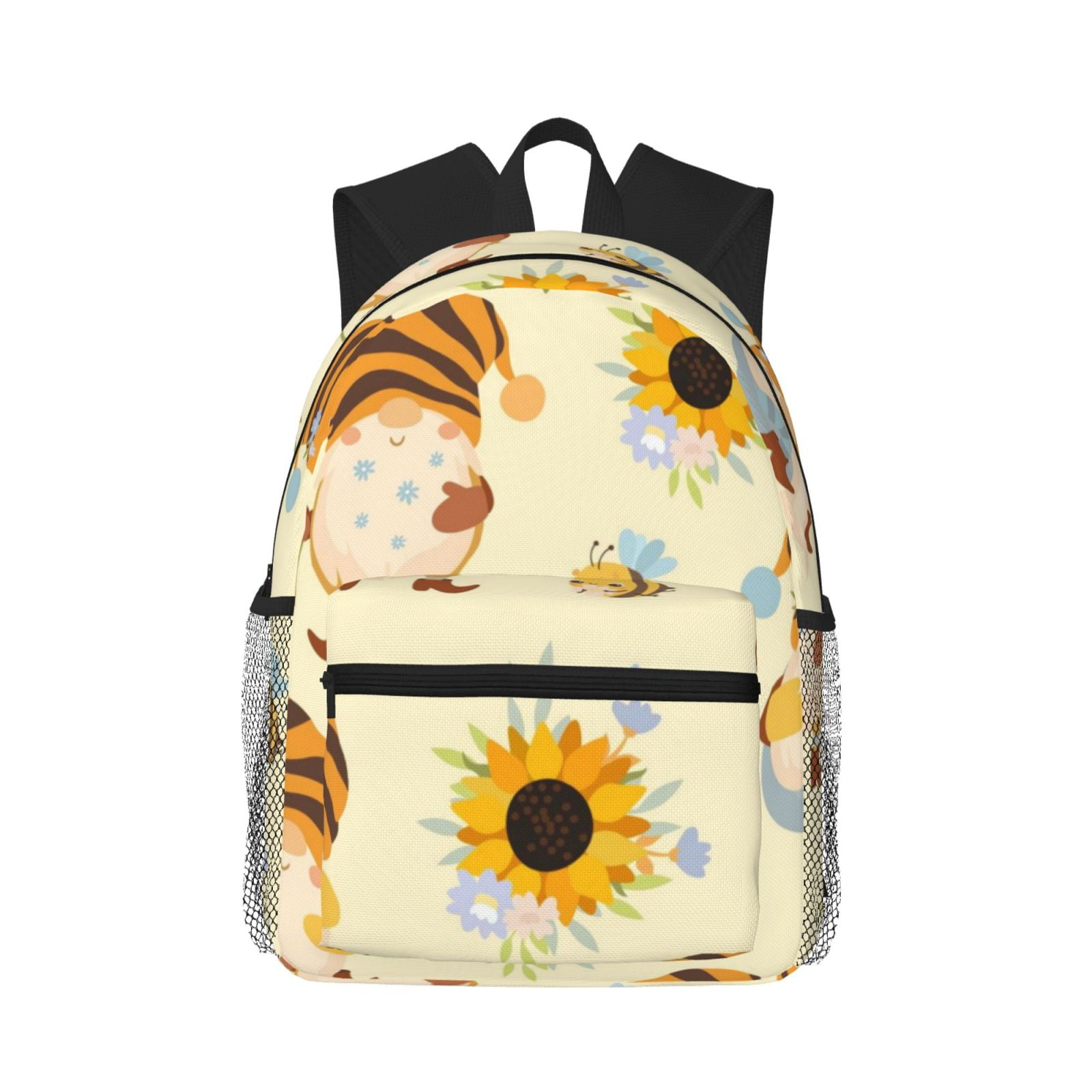 Gaeub Watercolor Bee Honey Honeycomb Bee School Backpack Waterproof ...