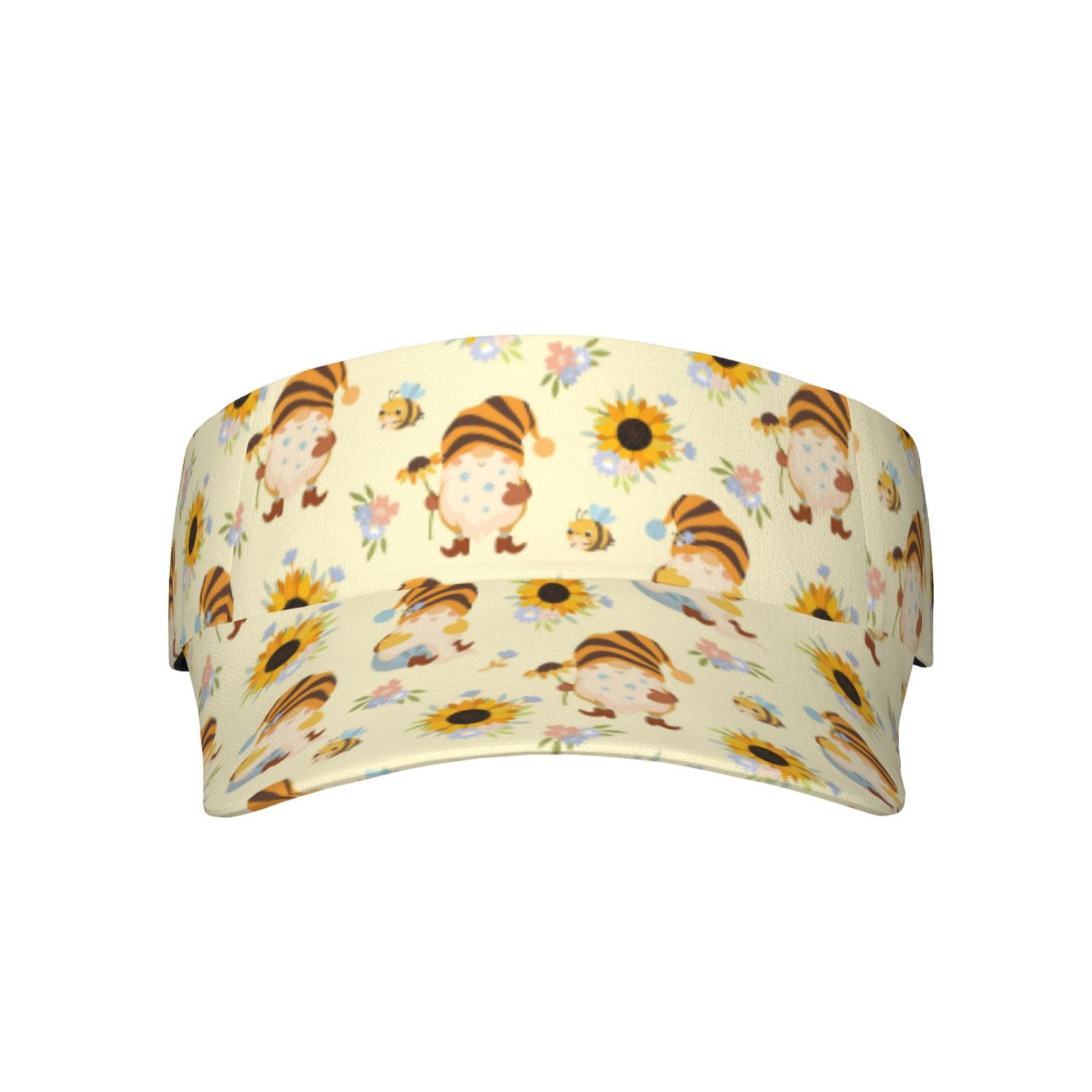 Gaeub Watercolor Bee Honey Honeycomb Bee Sun Visor Hats with Empty Top ...