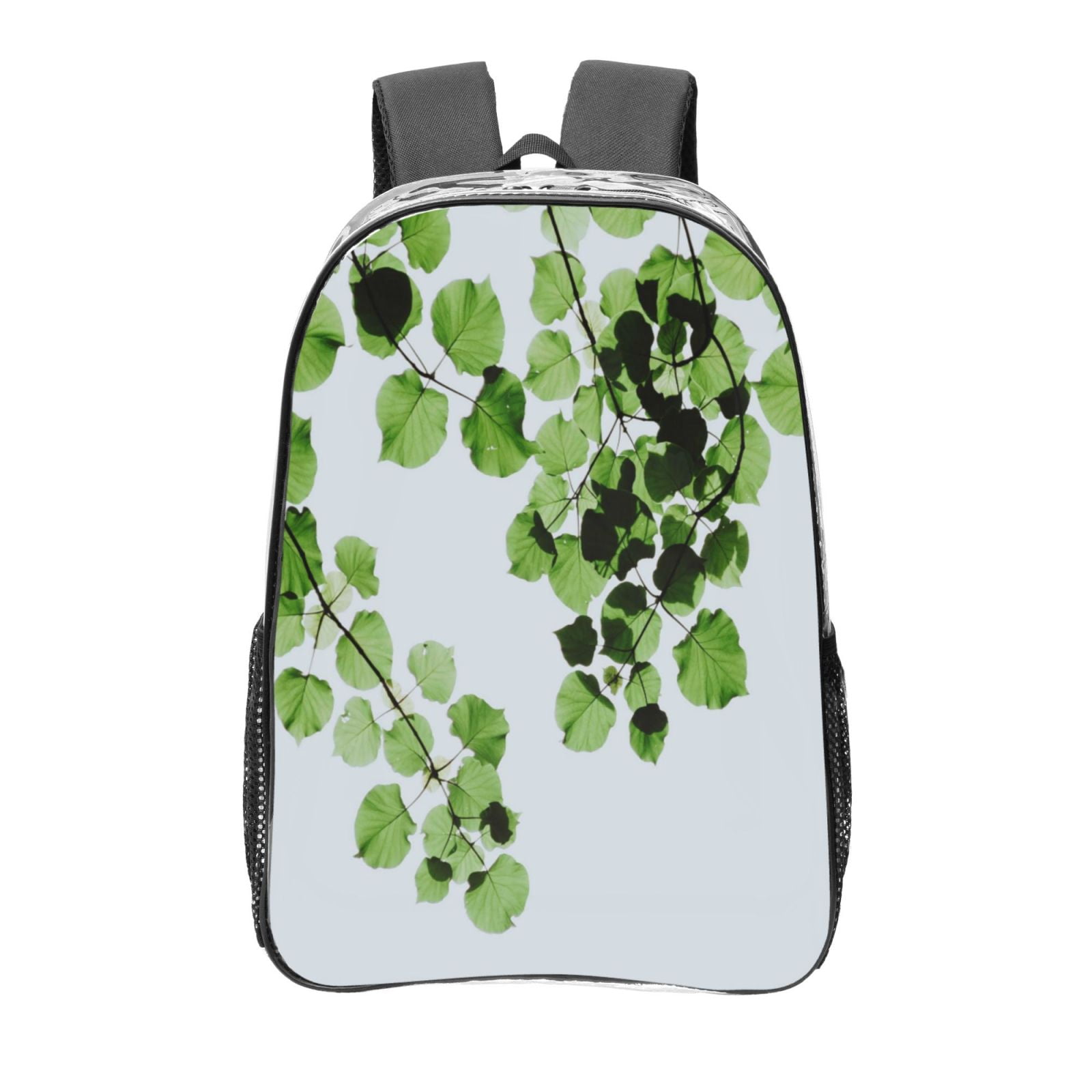 Gaeub Watercolor Green Leaves Print Clear Backpack ,Clear Transparent ...
