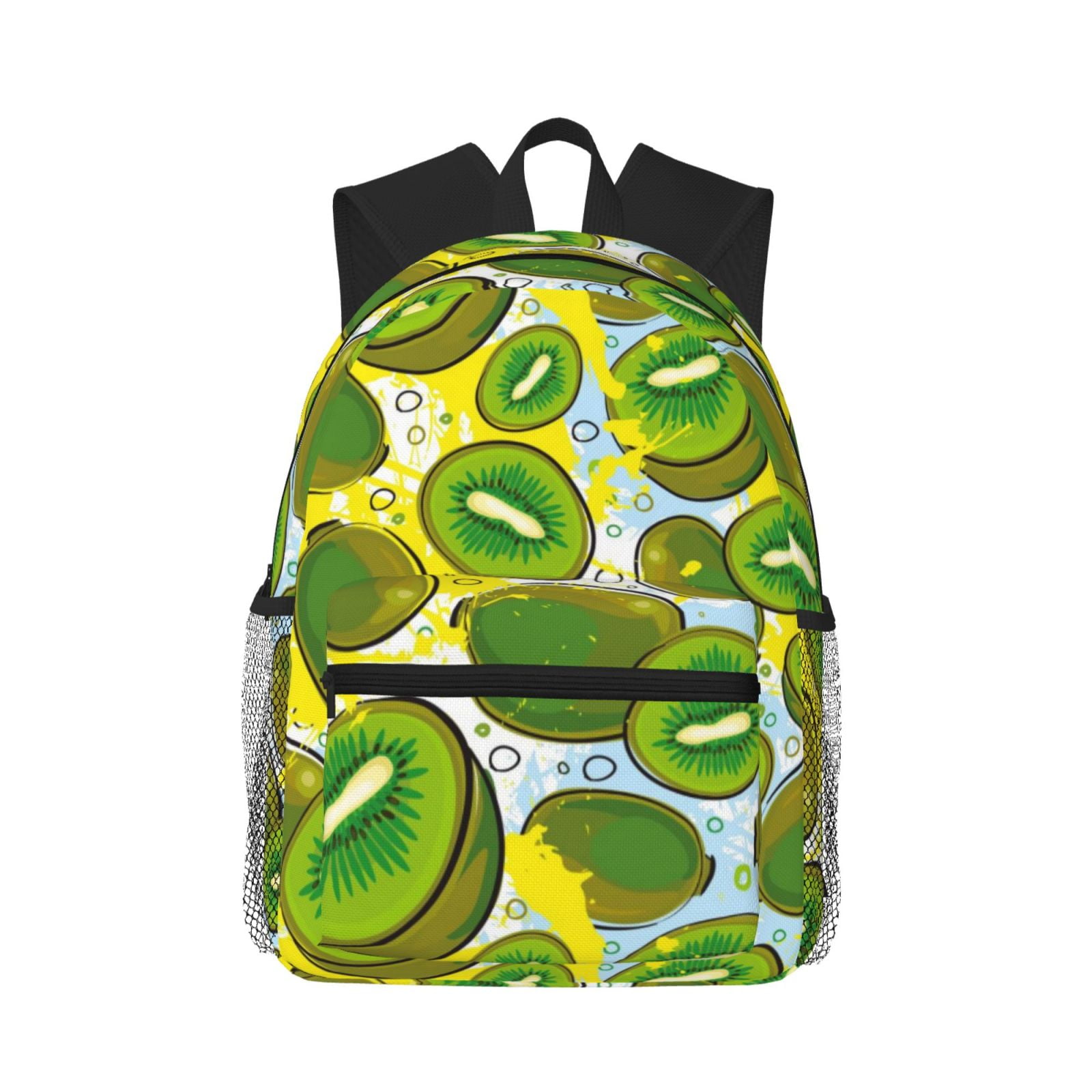 Gaeub Watercolor Kiwi Fruits Summer School Backpack Waterproof Bookbag ...