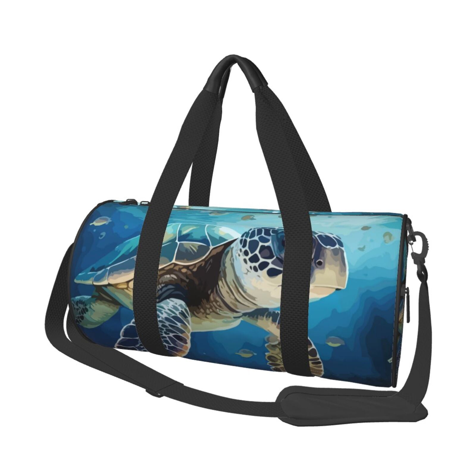 Gaeub Watercolor Turtle Lightweight Travel Cylinder Bag Gym Tote Bag ...