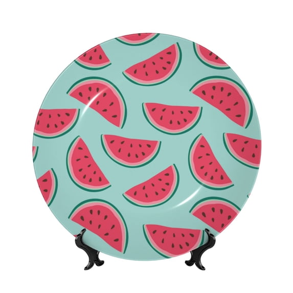 Gaeub Watermelon Print Ceramic Plate,Dinner Plates,Bone China ...