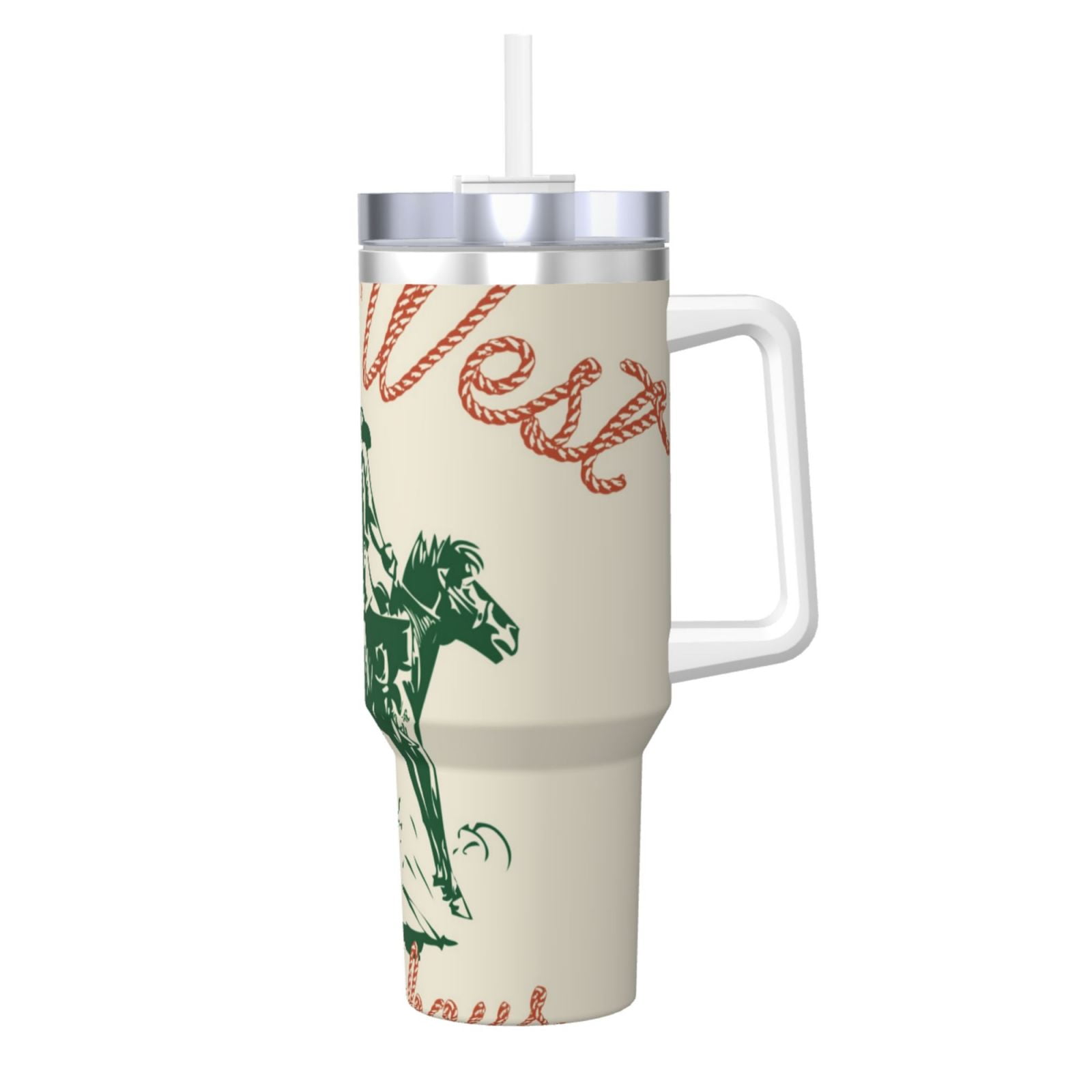 Gaeub West Cowboys Print Stainless Steel Hot/Cold Coffee Cup,40oz Ice ...