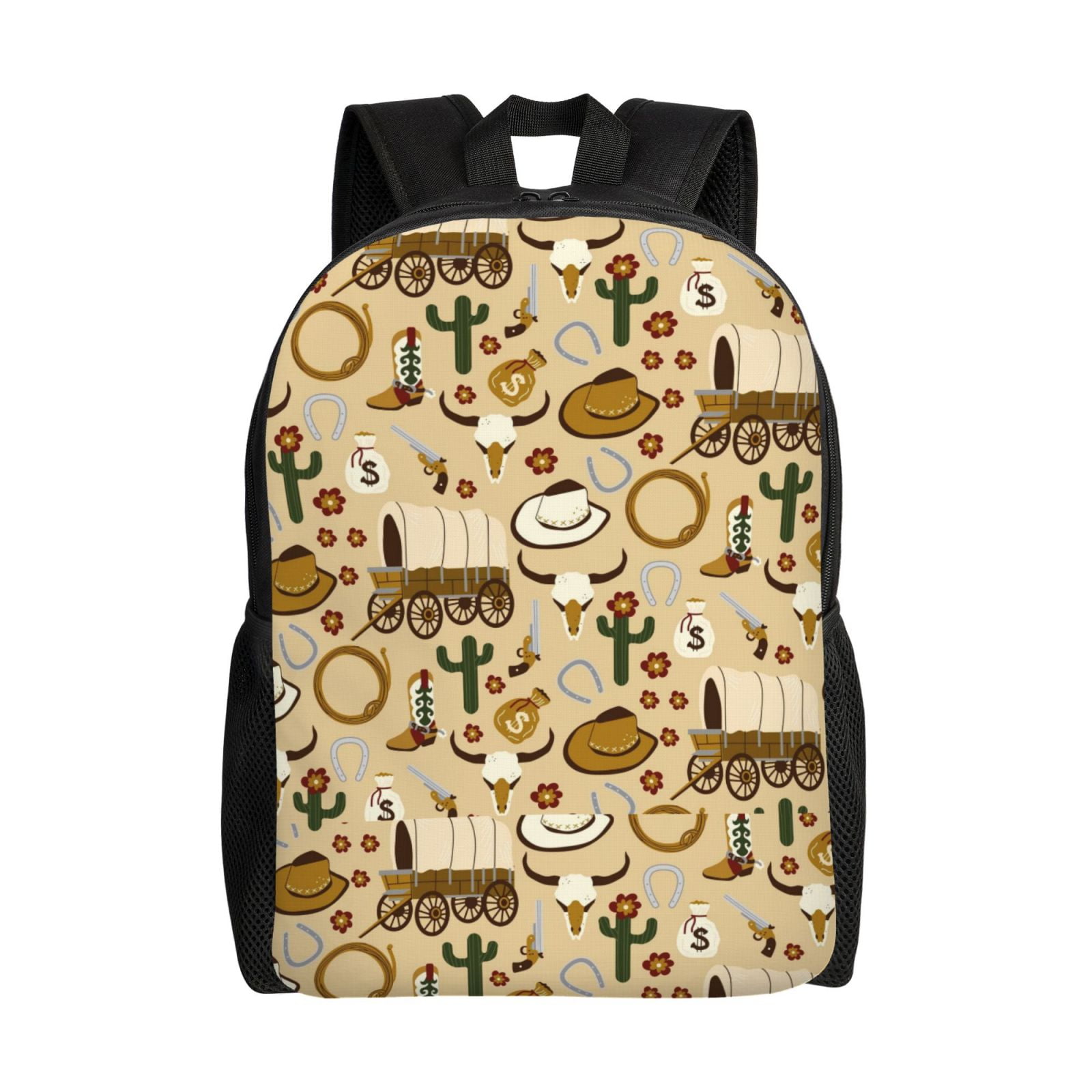 Gaeub Wild West Cowboy Print Unisex Backpacks, College Bookbag,Daypack ...