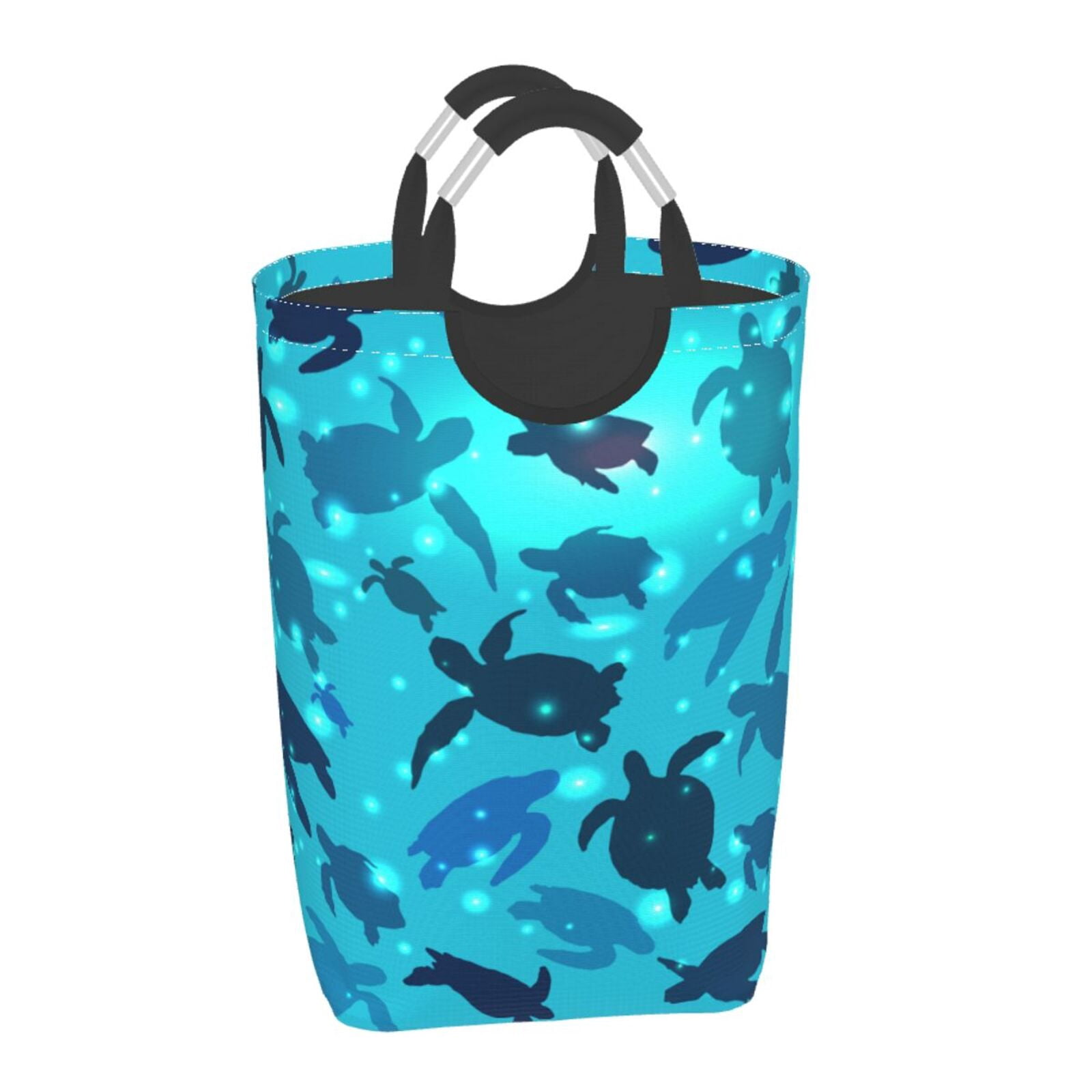 Gaeub World Turtle Day Print 50L Large Laundry Hampers with Handles ...