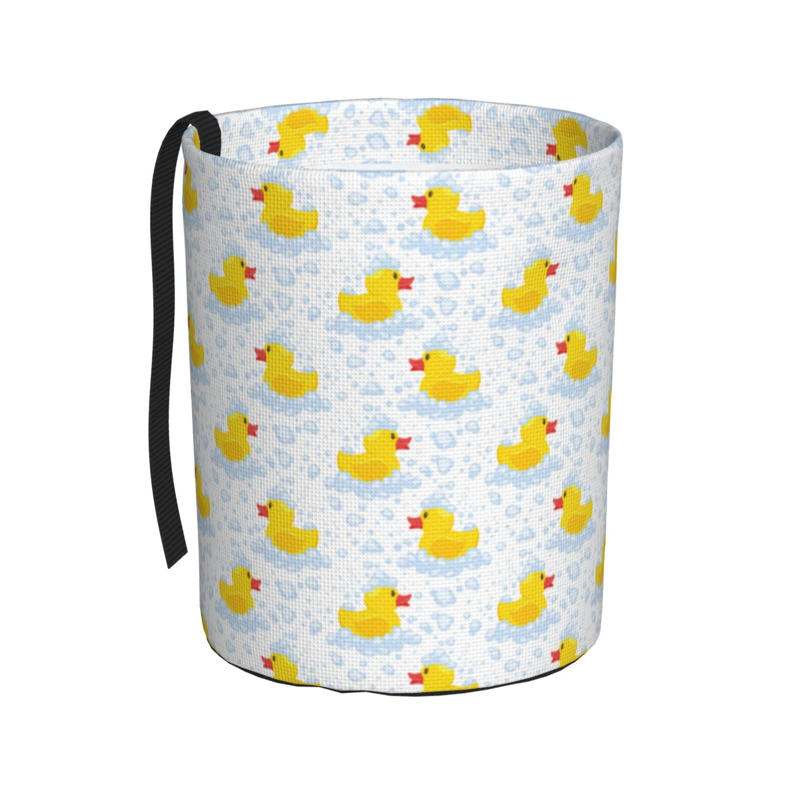 Gaeub Yellow Rubber Duck Print Car Trash Can, Collapsible Trash Can for ...