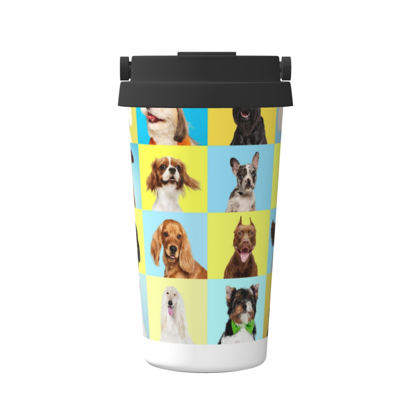 Gaeub arious dog breeds Print Travel Mug, Insulated Coffee Mug with ...