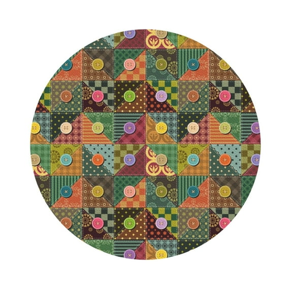 Gaeub different patchwork Print 6 Pcs Leather Coasters for Drinks ...