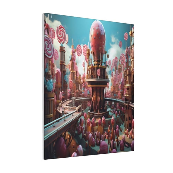 Gaeub fairy-tale-world-with-delicious-candy Print Modern Canvas Wall ...