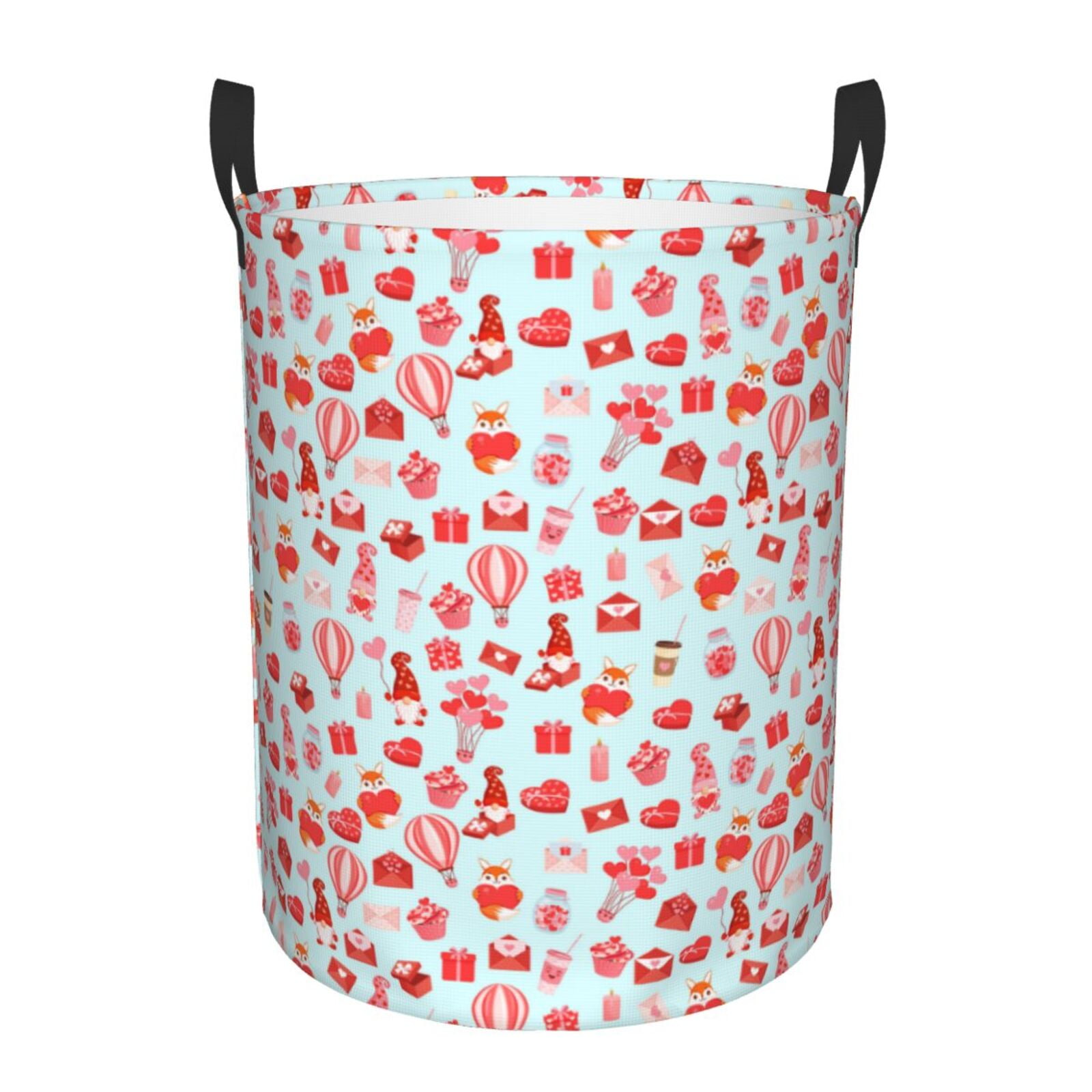Gaeub fox gnomes and hearts Print Dirty Clothes Storage Basket, Toy ...