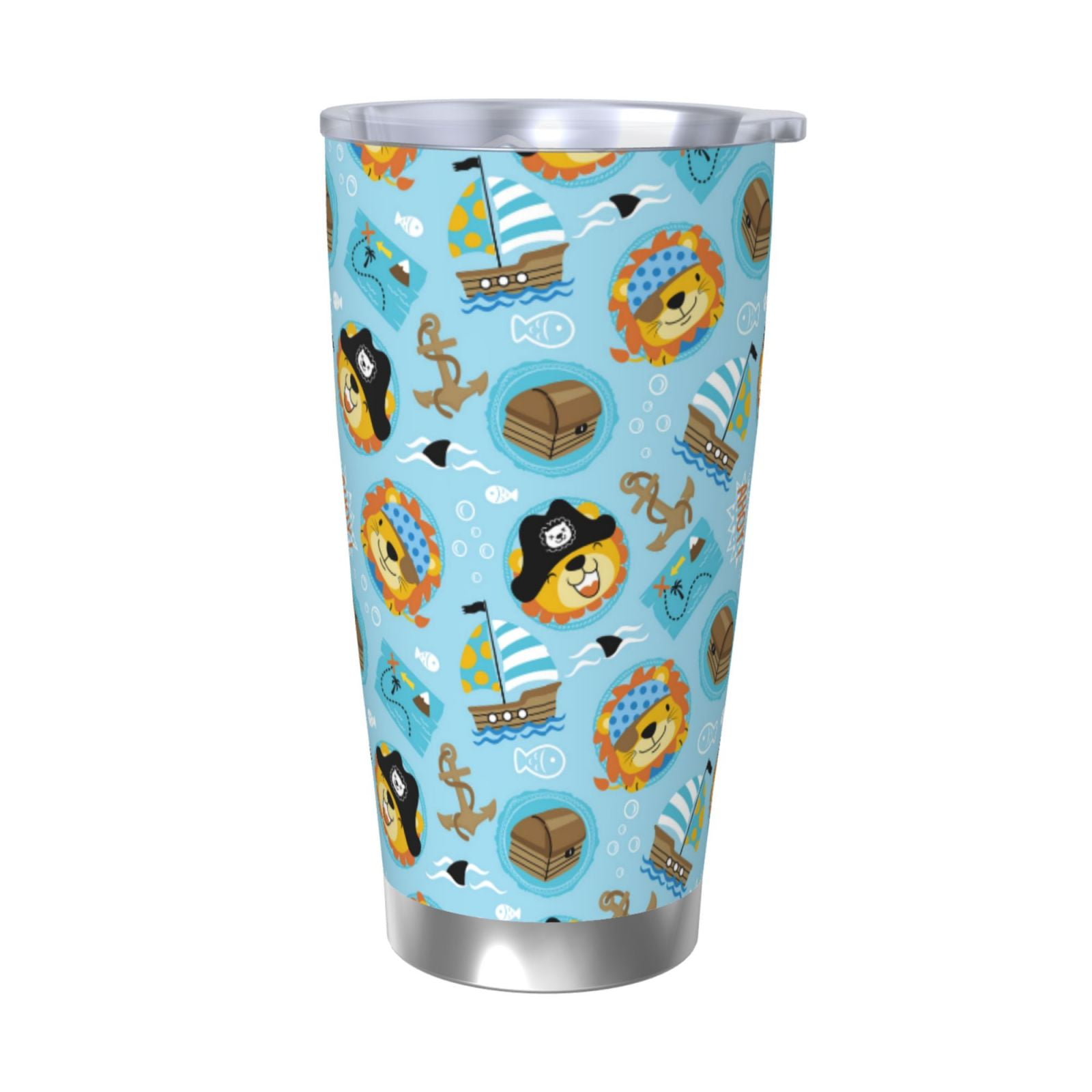 Gaeub funny lion in pirate Print 20-Ounce Stainless Steel Car Cup ...