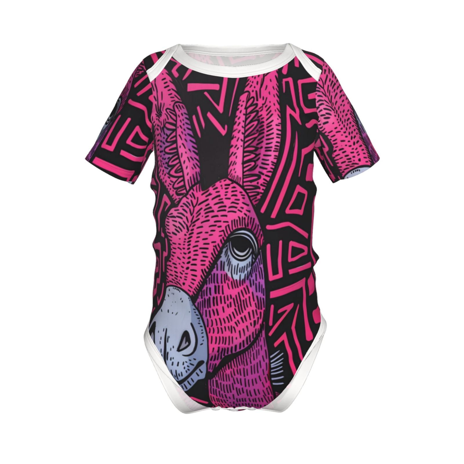 Gaeub ink Donkey Pop Art Print Infant Climbing Onesie,Toddler Outfit ...