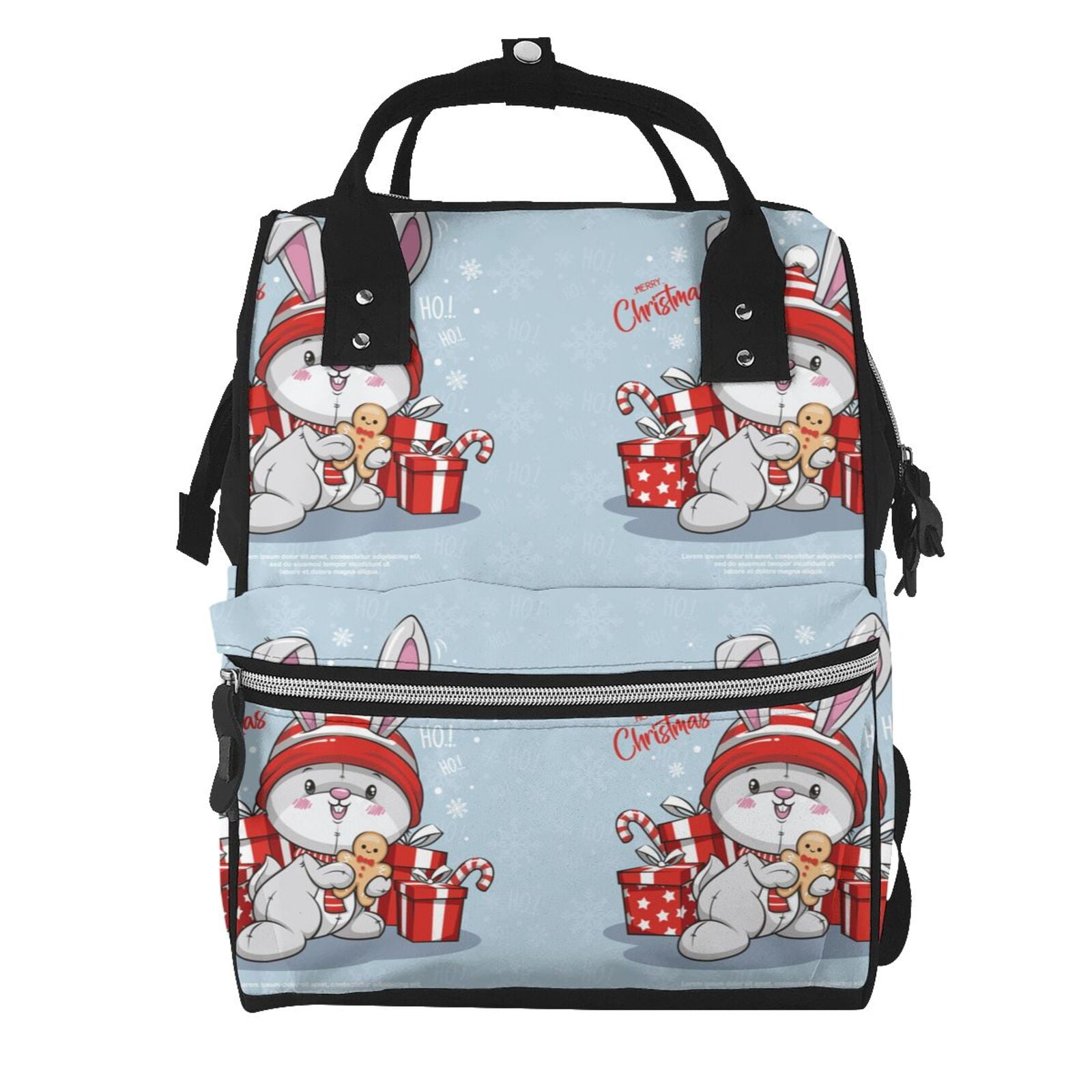 Gaeub merry Christmas rabbit Print Mummy Diaper Bag Backpack,Durable ...