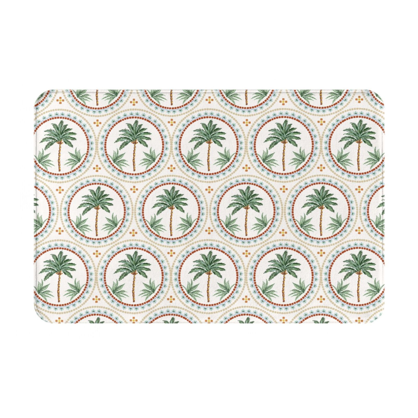 Gaeub palm trees Print Door Mat with Heavy Duty Backing,Welcome Mats ...