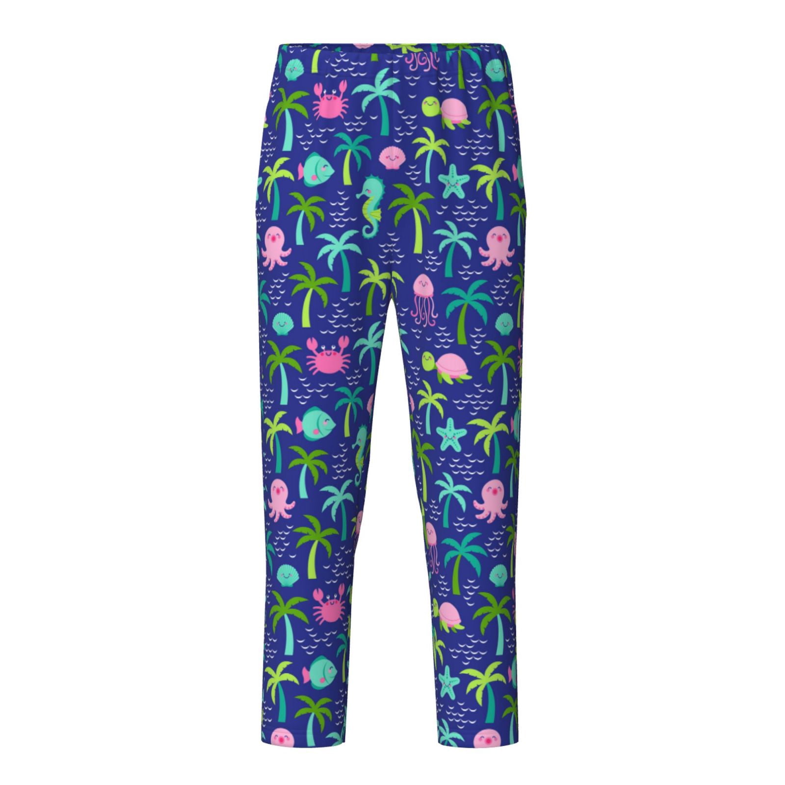 Gaeub sea animals with palm tree Print Boys Girls Pajama Pants,Pajama ...