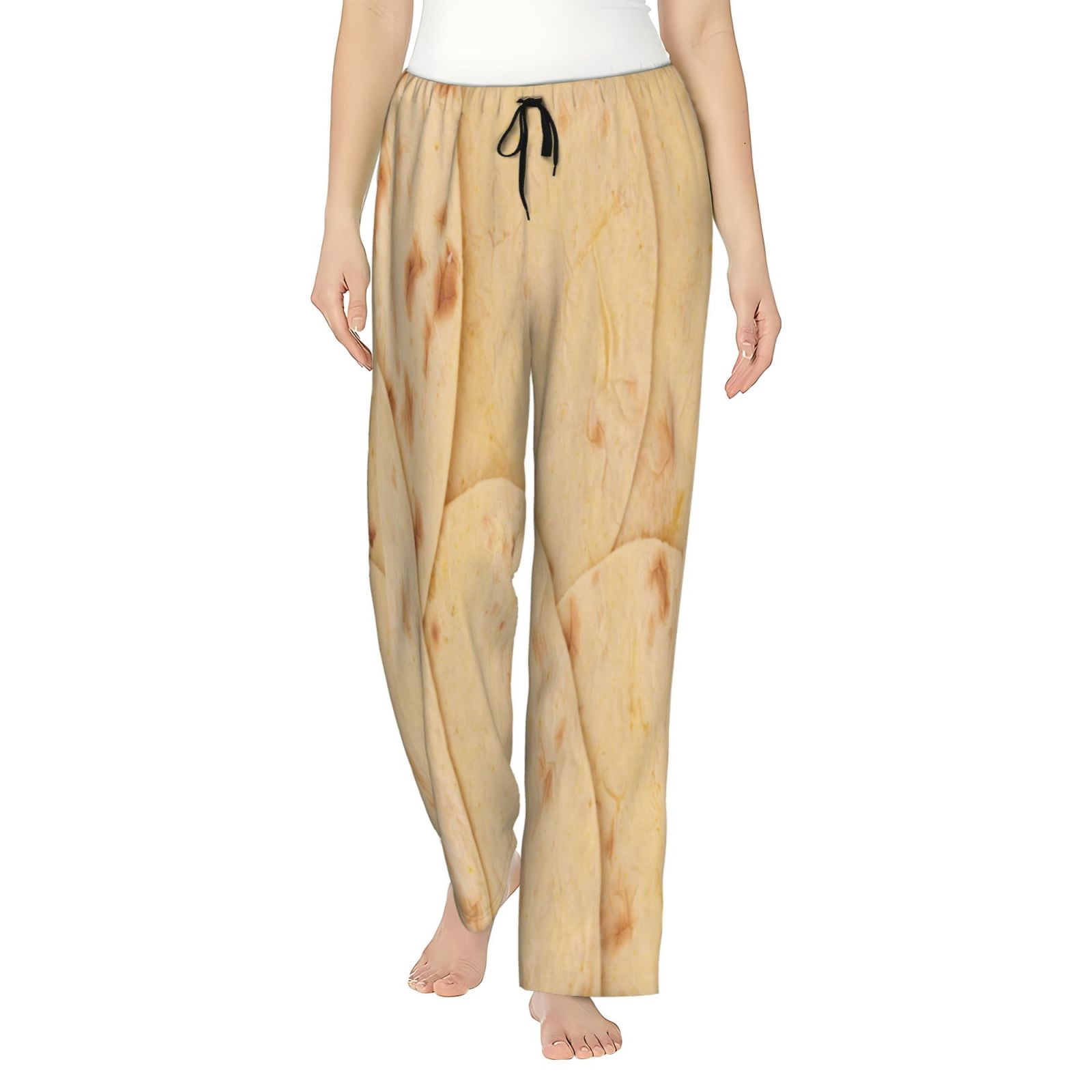 Gaeub taco tortilla Print Soft Pajama Pants for Women, Wide Leg Comfy ...