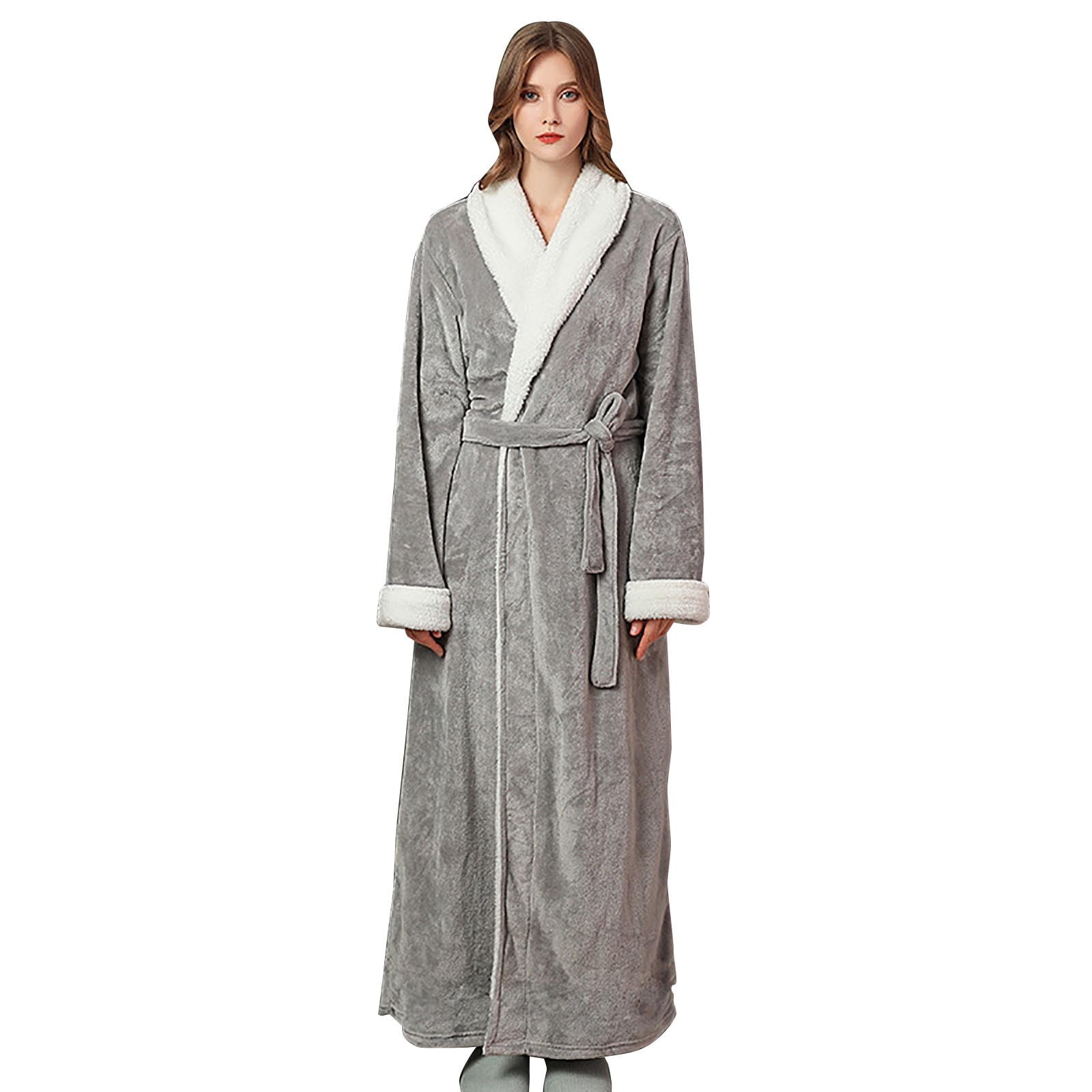 Gaexia Bath Robe Women'S Long Couples Bathrobe in Soft Coral Fabric ...