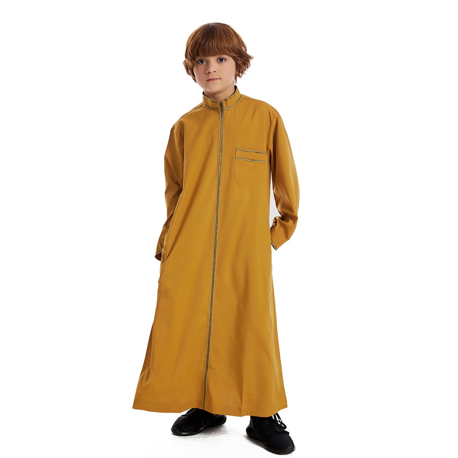 Gaexia Big Boy Jacket With Hood ,Arabic Thobe Kaftan Robe Long Sleeve ...