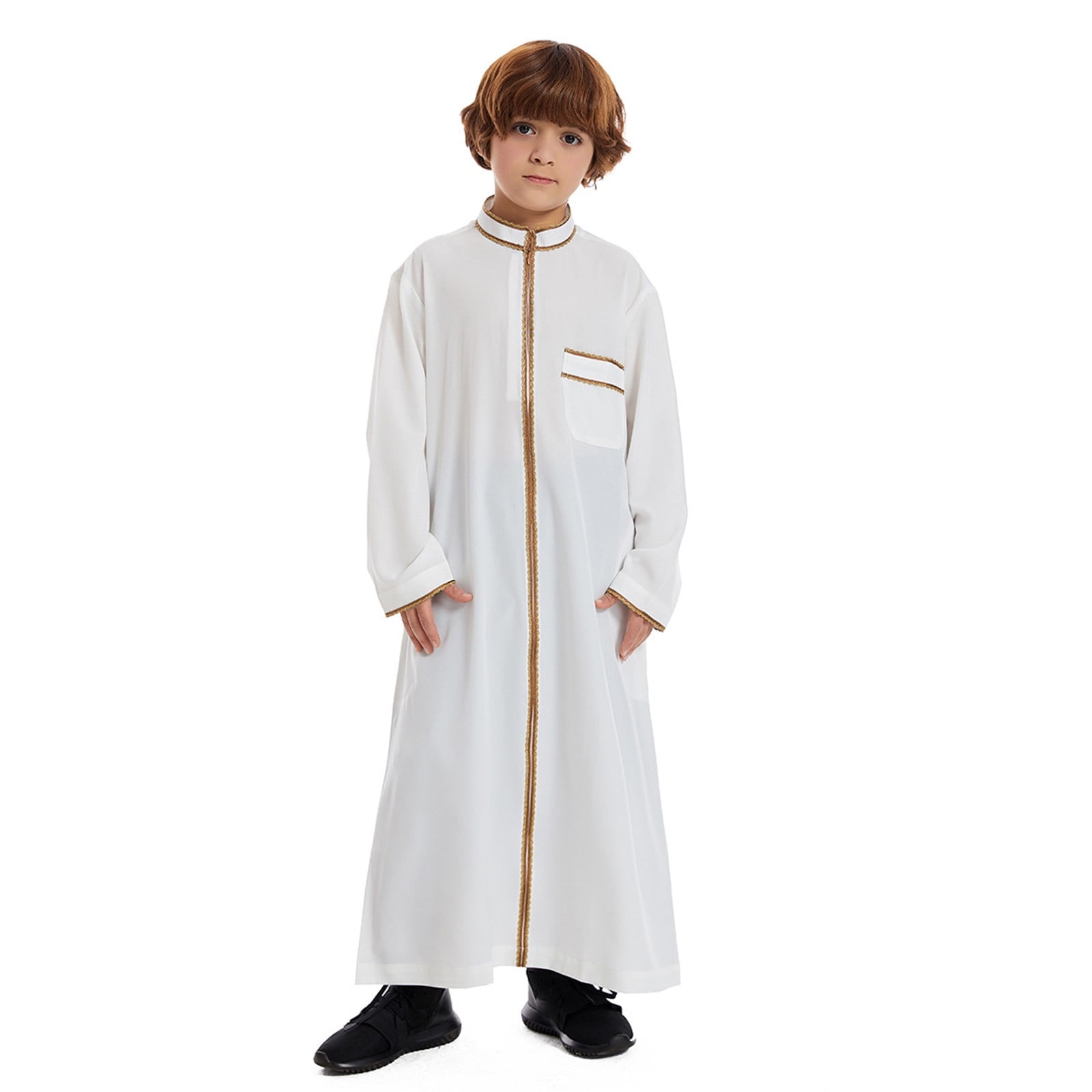 Gaexia Boy Jackets 14-16 ,Arabic Thobe Kaftan Robe Long Sleeve ...