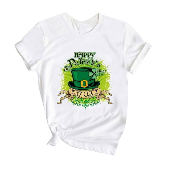 Gaexia Boys Girls Shamrock T-Shirts Shamrock Graphic Short Sleeve ...