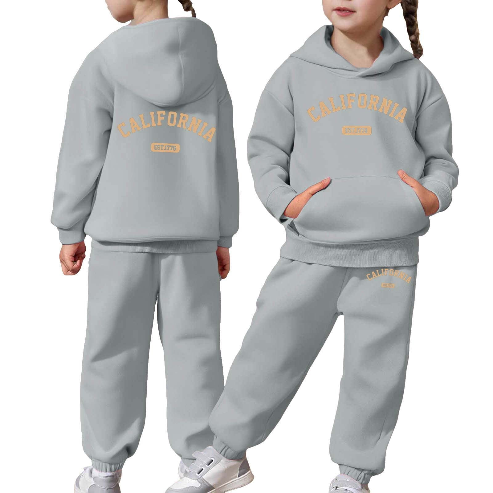 Gaexia Boys Sweatsuit Set Boys Sweat Suit Sweatshirt and Pants Fall ...
