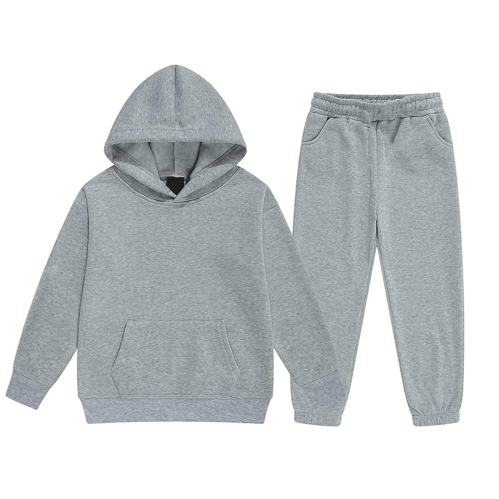 Gaexia Boys Sweatsuit Set Kids Sweatsuit Hooded Long Sleeve Sweatpant ...