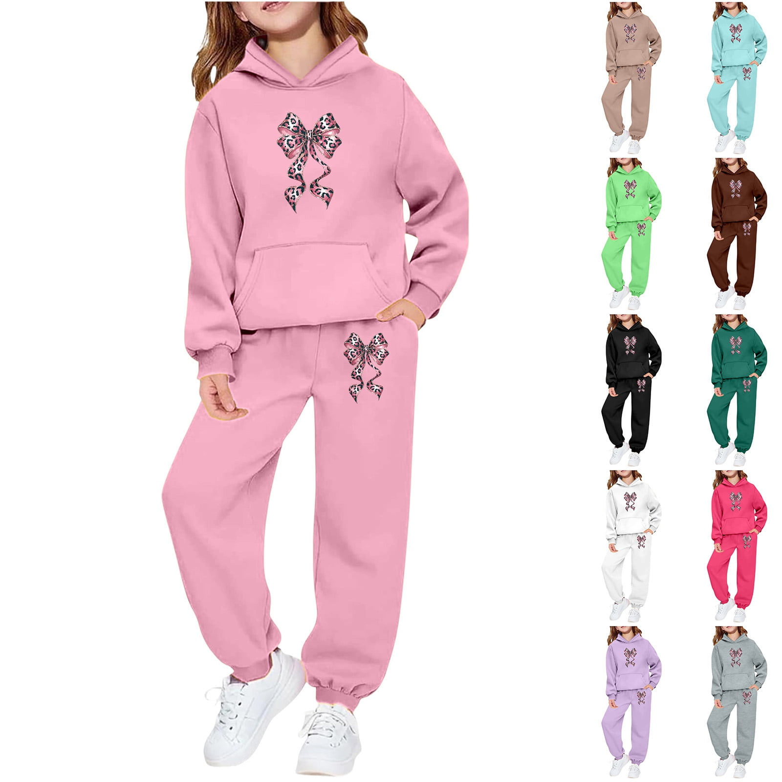 Gaexia Boys Track Suit Hoodies and Joggers Pants Set Fall Outfits Solid ...