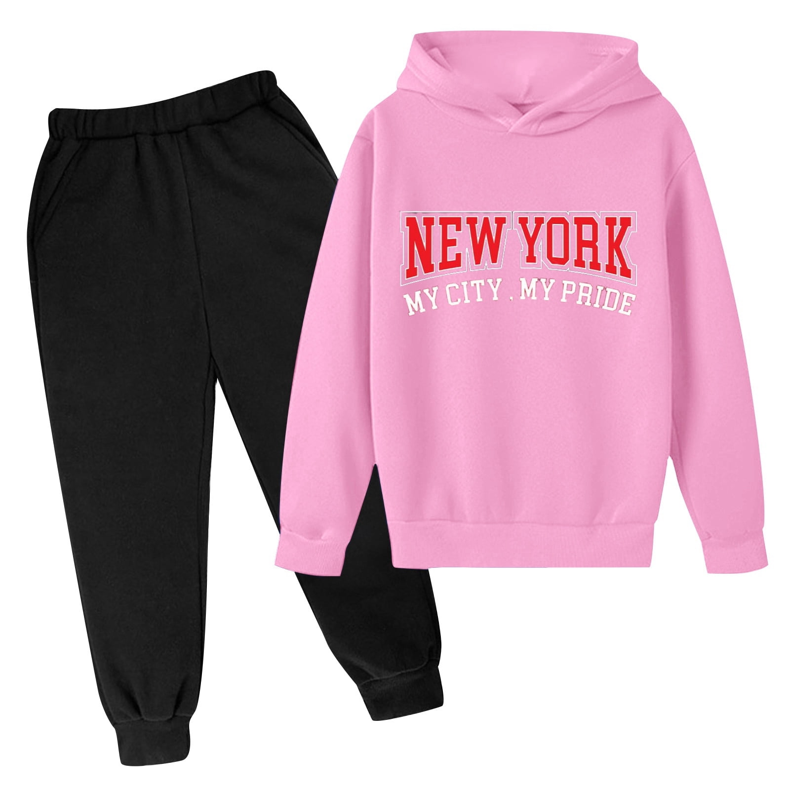 Gaexia Boys Tracksuit Set 14-16 Sweatshirt and Pants Warm Up Suit Solid ...