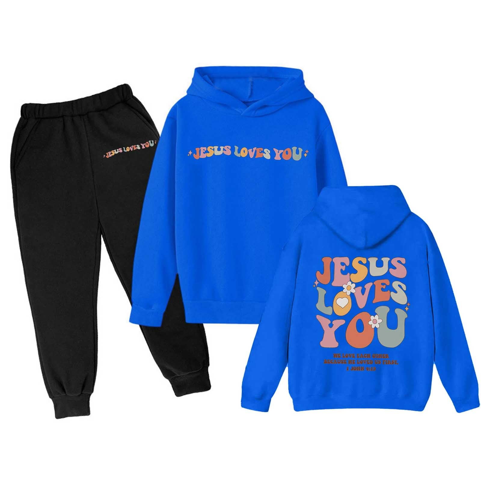 Gaexia Boys Tracksuit Sets Size 8 Hooded Long Sleeve Sweatpant Fall ...