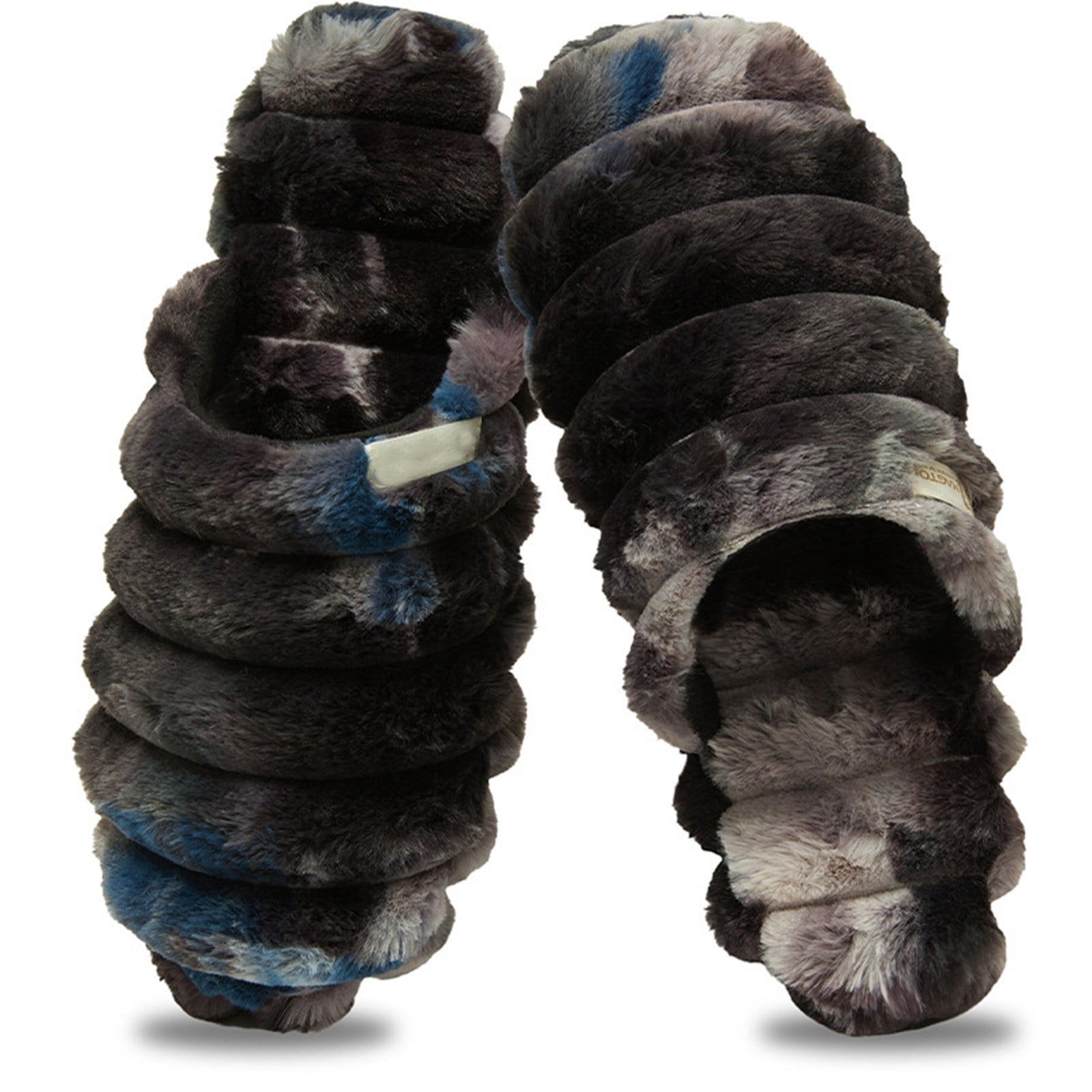 Gaexia Fuzzy Slippers Women,Cloud Like Slippers Cozy Lined Winter Shoes ...
