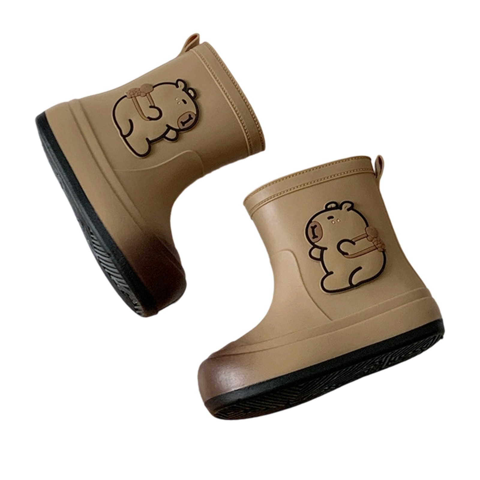 Gaexia Girls Boots Mid Calf Rain Boots Comfortable Footwear For School ...