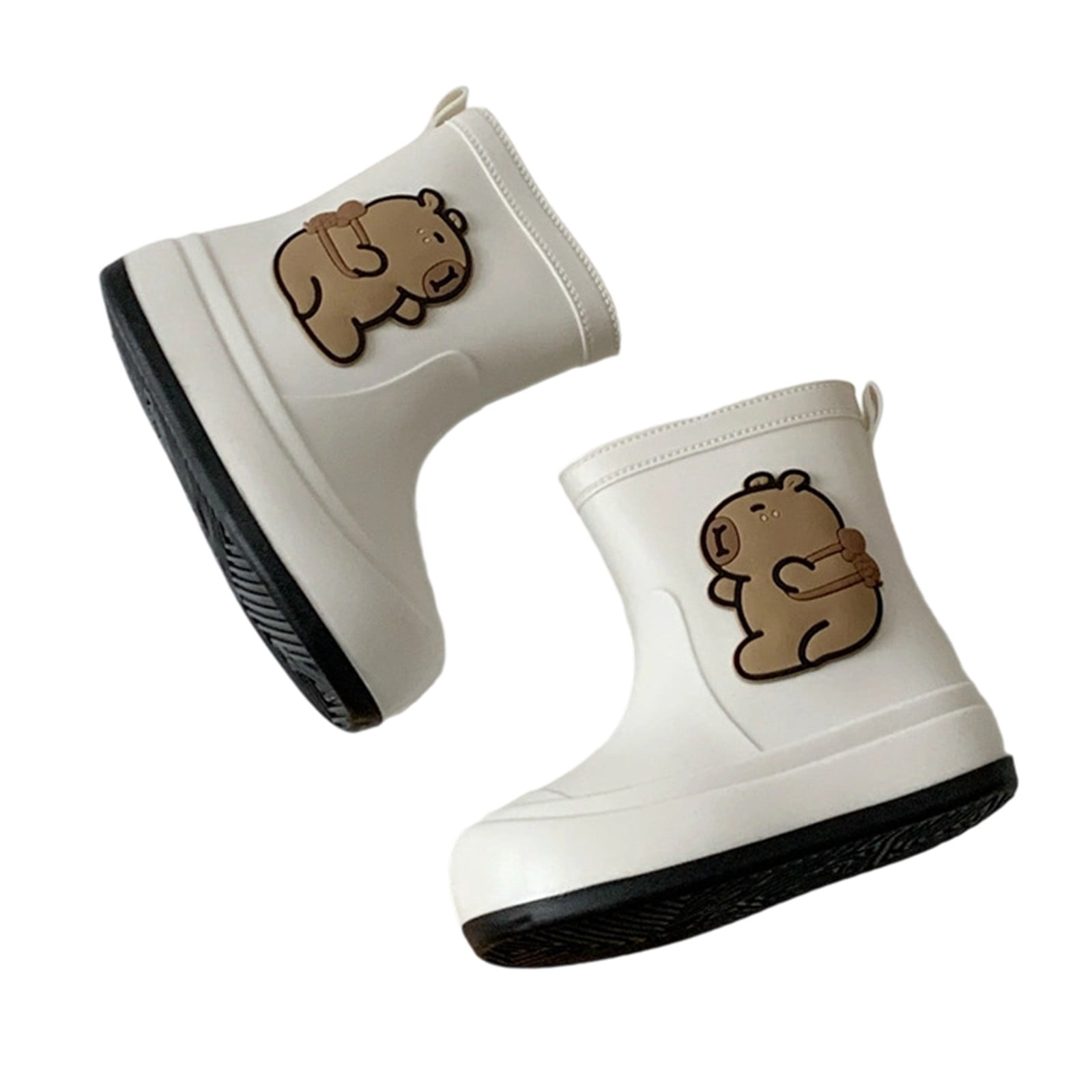 Gaexia Girls Boots Mid Calf Rain Boots Comfortable Footwear For School ...