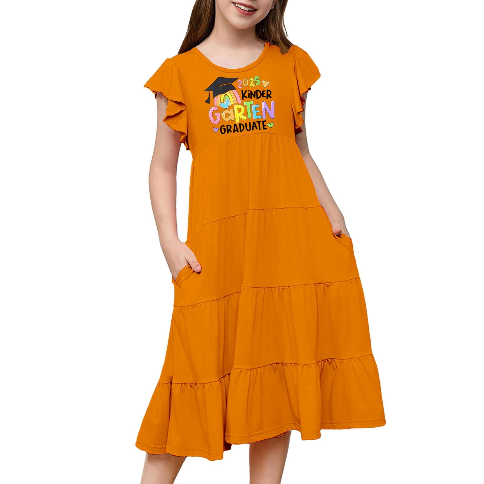 Gaexia Girls Dresses ,Cuhk Children's Flying Sleeve Graduation Season ...