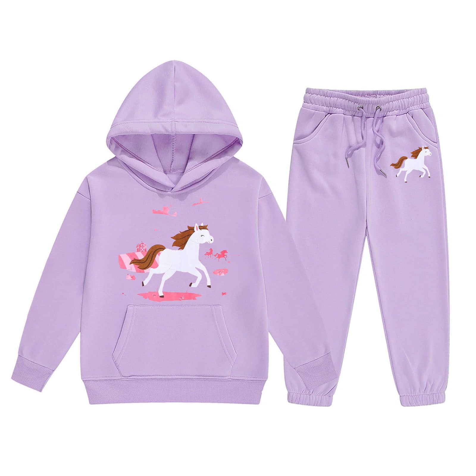 Gaexia Girls Fall Outfits ,Girls Winter Outfits Sets Cartoon Horse ...