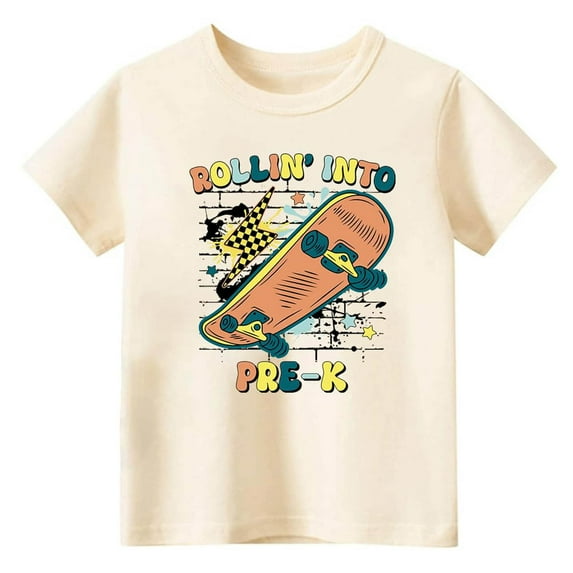 Gaexia Girls Fashion Casual Letter Print Short Sleeve T Shirt Top For ...